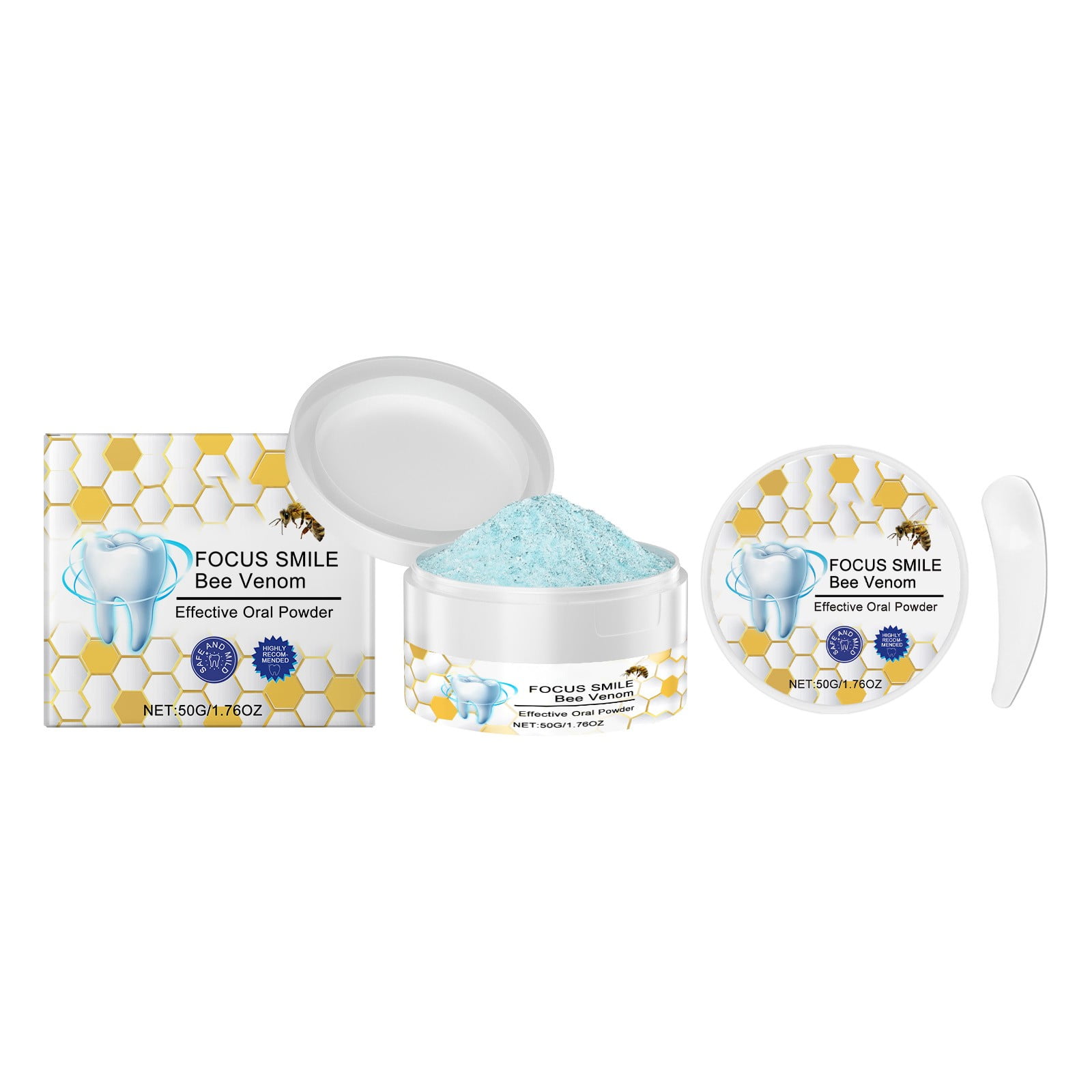 Oral Care Cleanser Powder Freshen Breath Mouth Clean Teeth Brightening ...