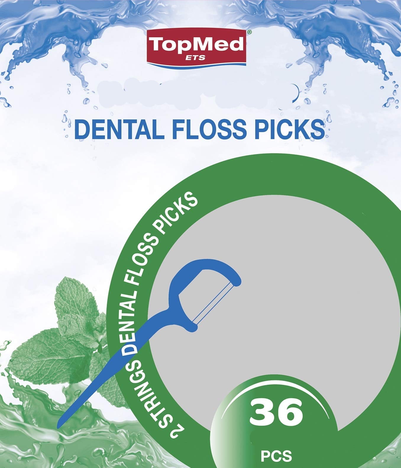 Oral Care Dental 2 STRINGS DENTAL FLOSS PICKS 36 count - Walmart.com