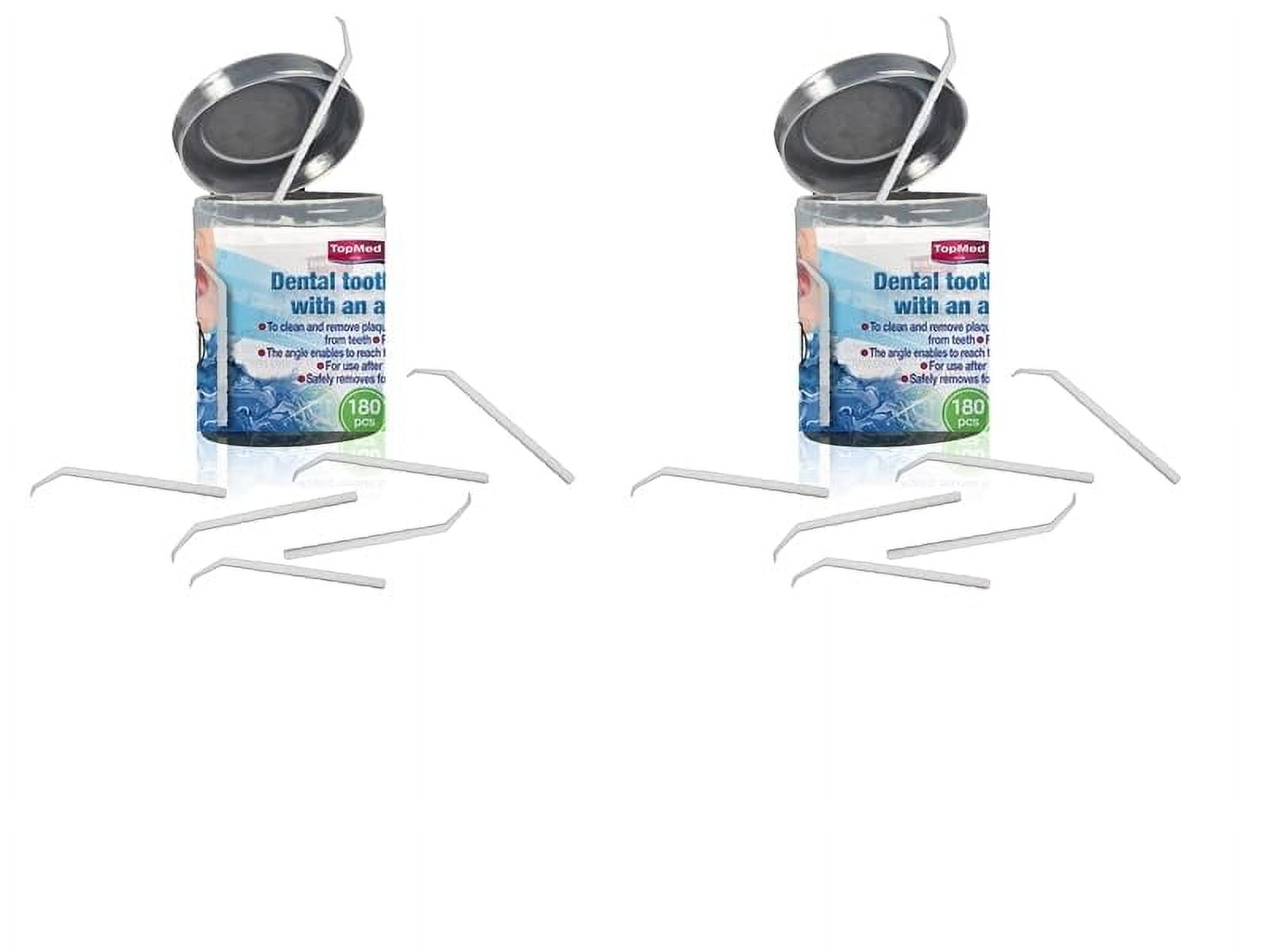 Oral Care Dental Teeth Pick with Angle Plastic Teeth Floss Toothpick ...
