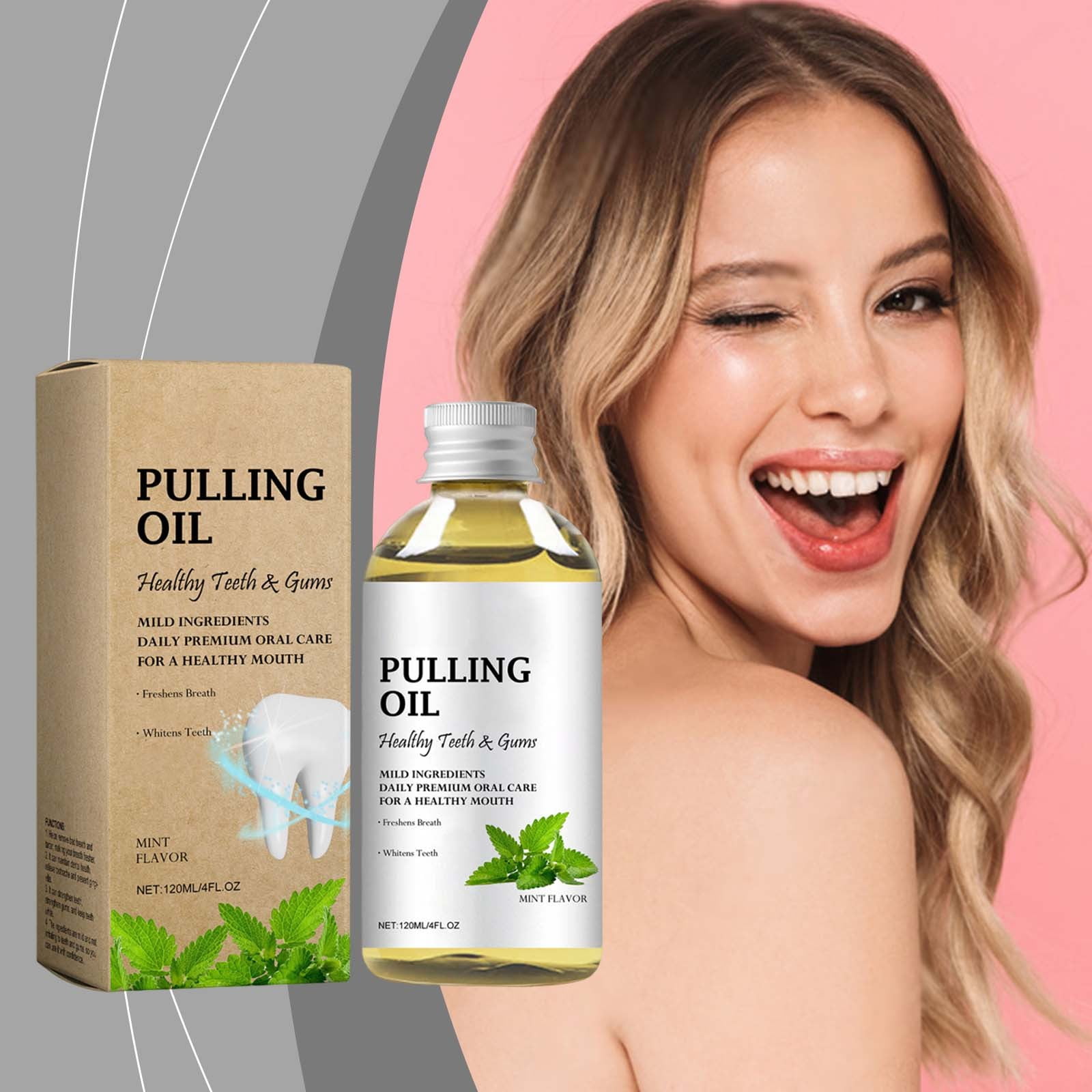 Oral Care Mouthwash Oil, Teeth and Gum Protection Mouth Rinse, 100ml ...