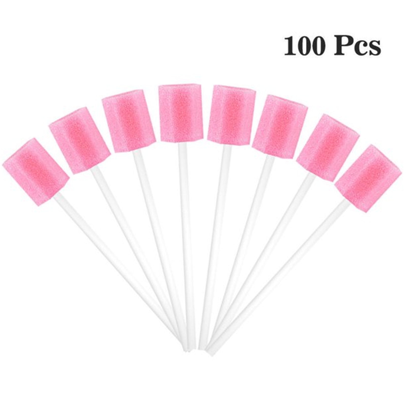 Oral Care Swabs Disposable Zigzag Deep Green and Star Shaped Yellow ...