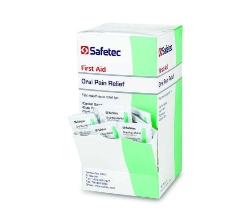 Oral Pain Relief 144-0.75 Gram Packets by Safetec - Walmart.com