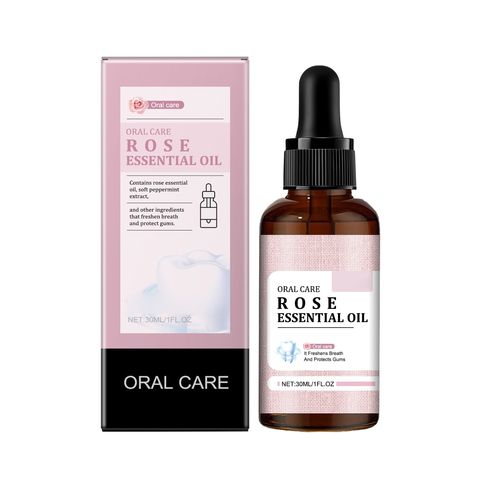Oral Rose Mouthwash Gingival Care Fresh Breath Clean Teeth Oral Care ...
