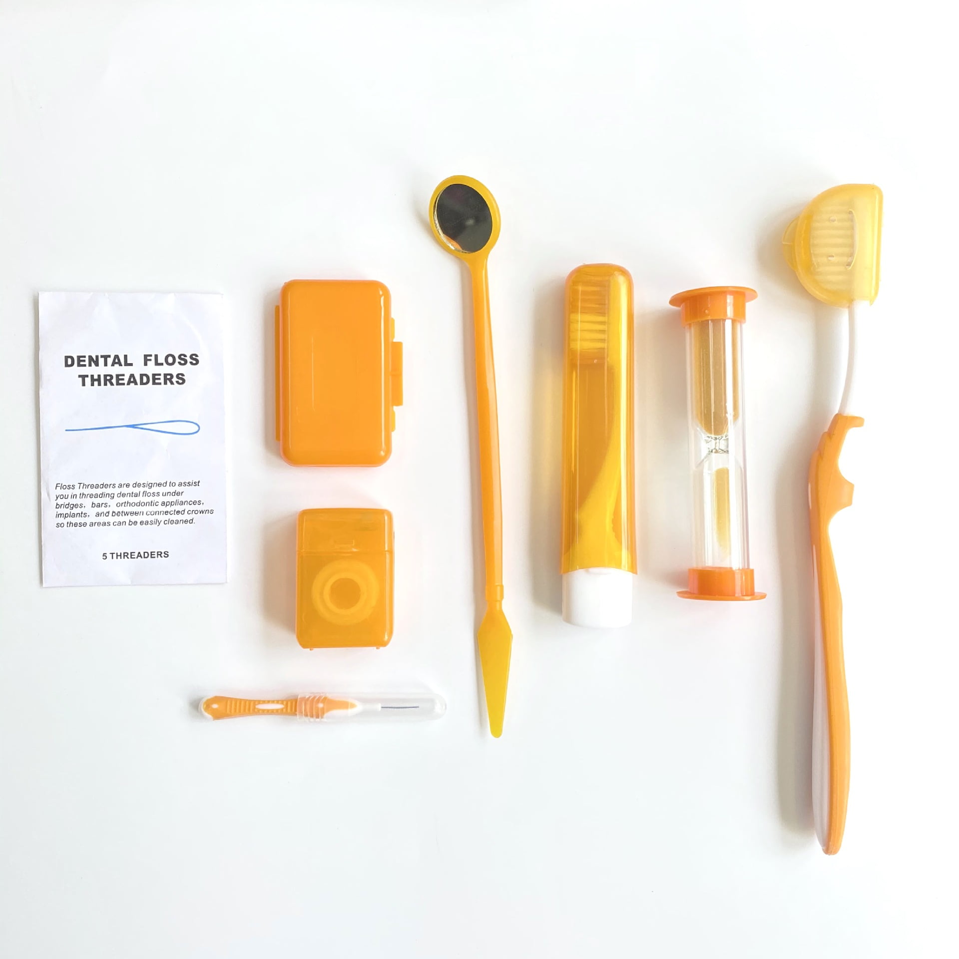 Oral care orthodontic suit 5-color eight-piece set soft bristle ...