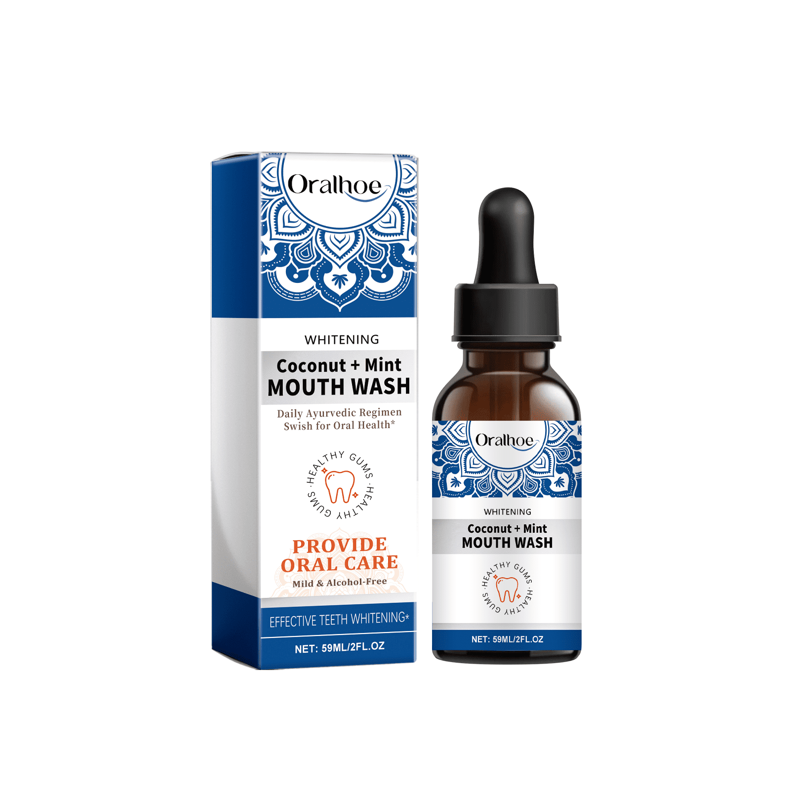 Oral odor mouthwash removes tooth stains and odors, cleans the mouth ...