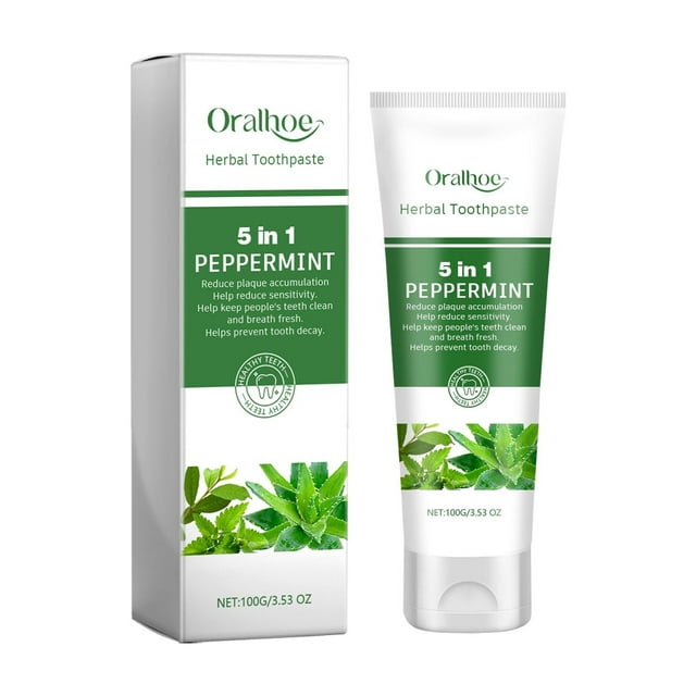 Oralhoe Aloe Whitening Toothpaste Cleans Mouth, Removes Odor, Freshens ...