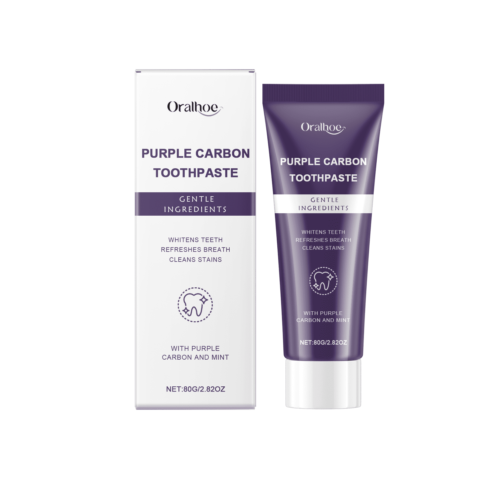 Oralhoe Purple Care Toothpaste Gently cleans tartar, stains, odors, and ...