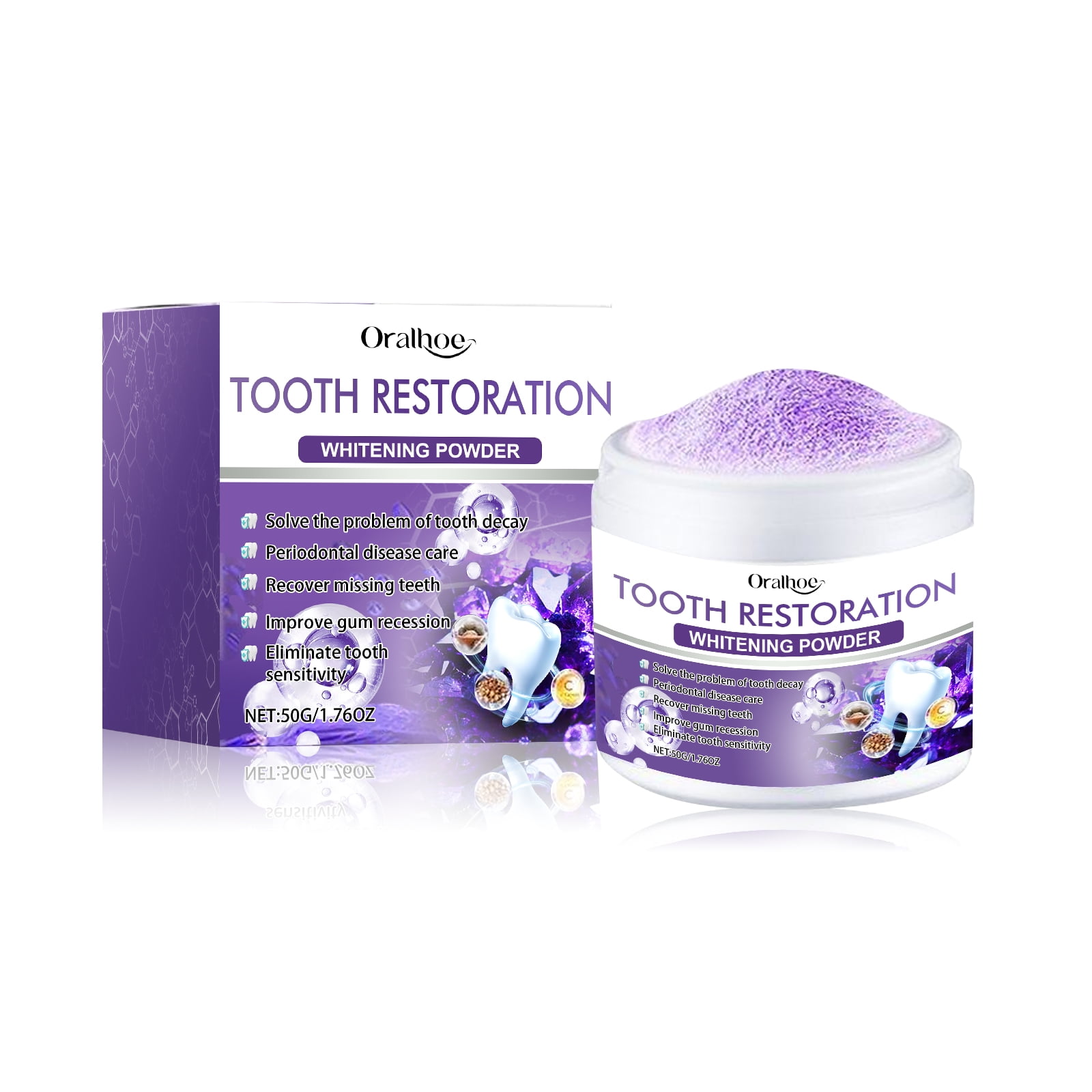 Oralhoe Purple Tooth Powder cleans tooth stains, cleanses and cares ...