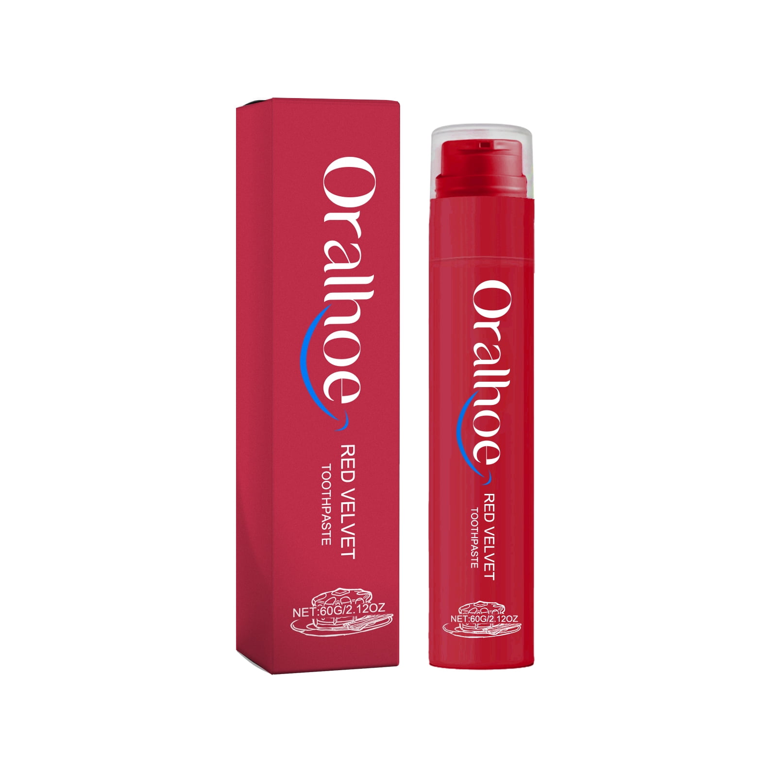 Oralhoe Red Velvet Toothpaste, Multi-Flavor Teeth Clean Teeth Yellow ...