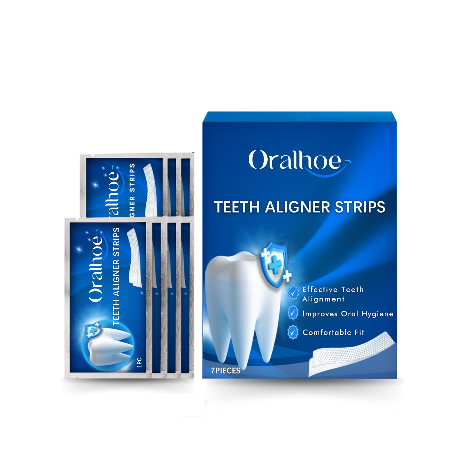 Oralhoe Teeth Whitening Stickers, Clean Dental Plaque Stains, Whiten ...