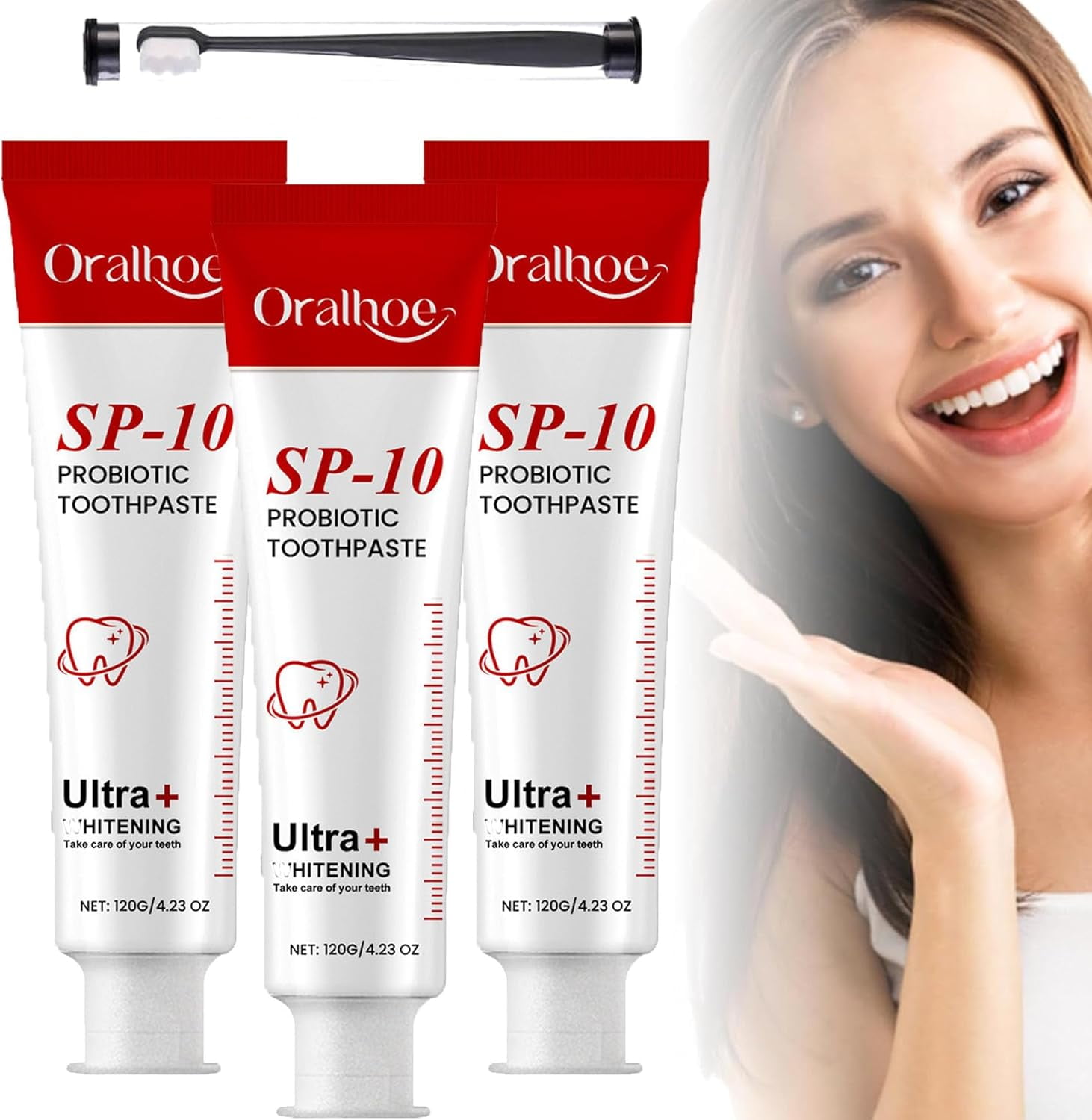 Oralhoe Toothpaste - Oralhoe Sp-10 Probiotic Toothpaste, Oralhoe Ultra Whitening Sp 10 with ...