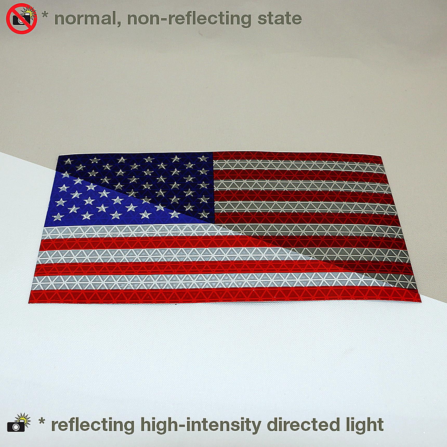Oralite (Reflexite) American Flag Microprismatic Retroreflective ...