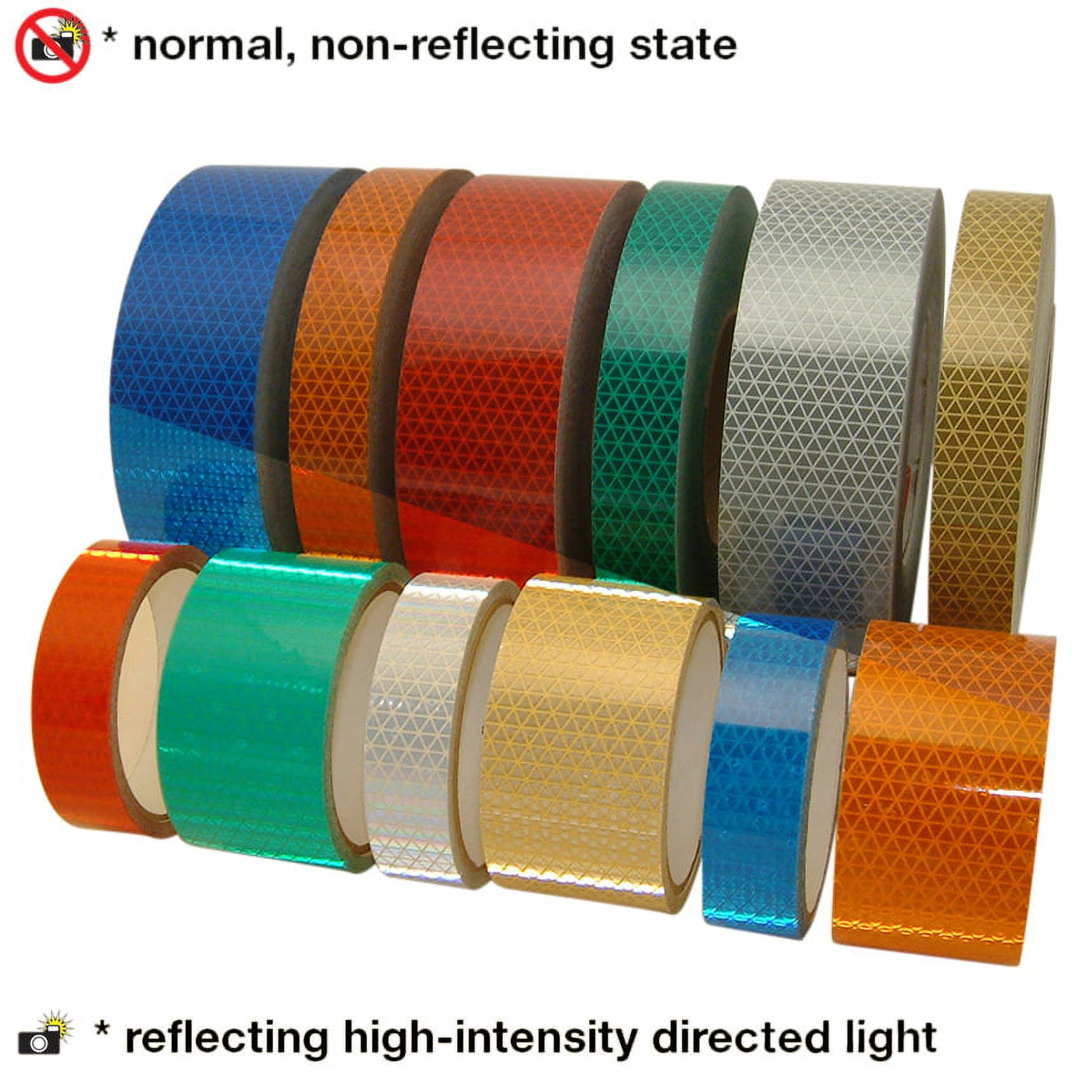 Oralite (Reflexite) V92-DB-COLORS Microprismatic Conspicuity Tape: 1-1/2 in x 50 yds. (Silver ...