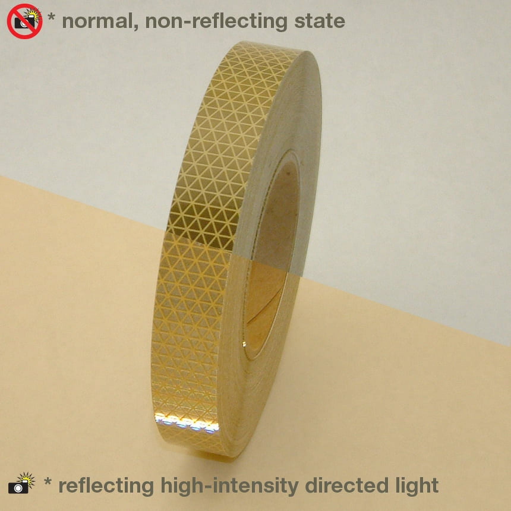 Oralite (Reflexite) V92-DB-COLORS Microprismatic Conspicuity Tape: 1 in x 50 yds. (Gold ...