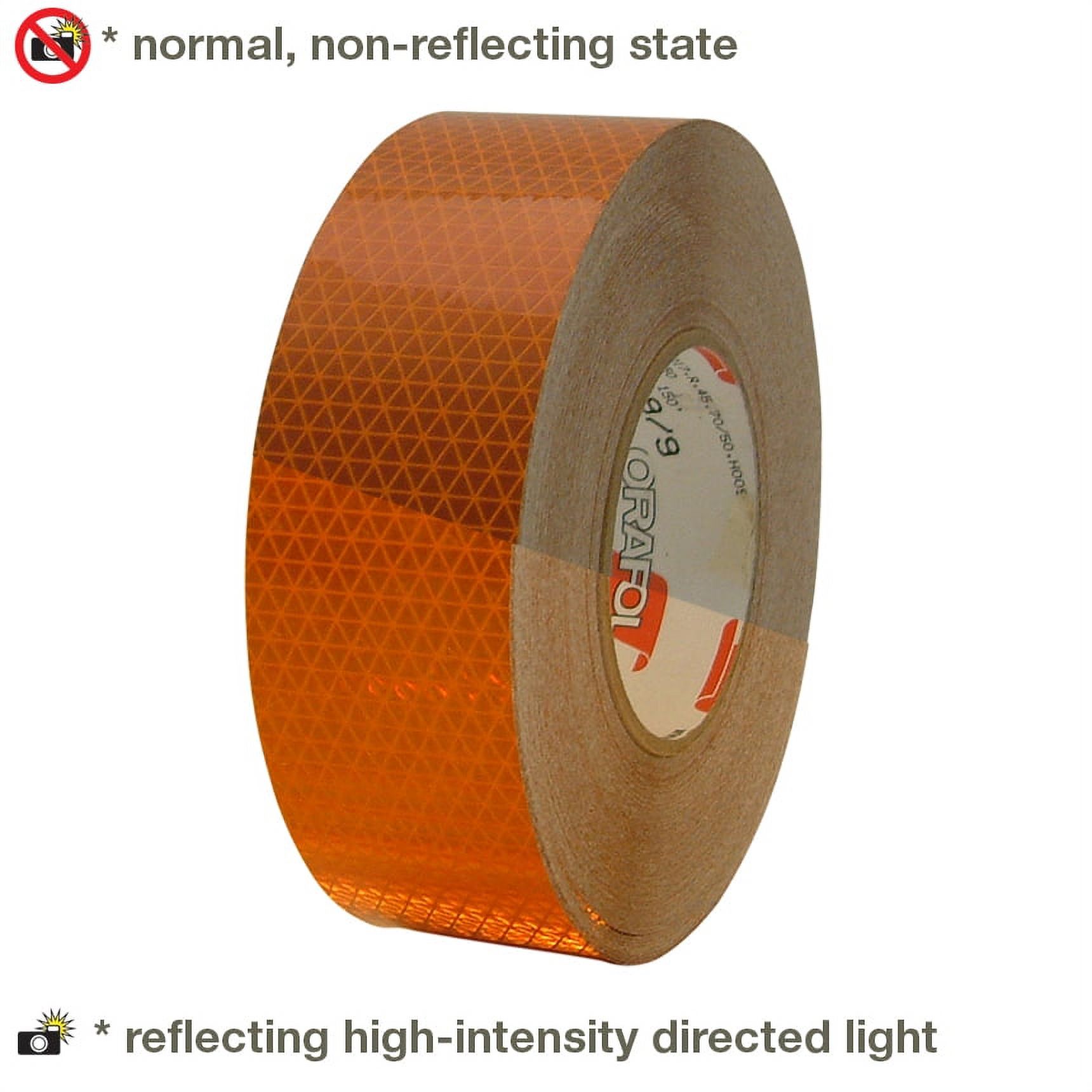 Oralite (Reflexite) V92-DB-COLORS Microprismatic Conspicuity Tape: 2 in x 50 yds. (Orange ...