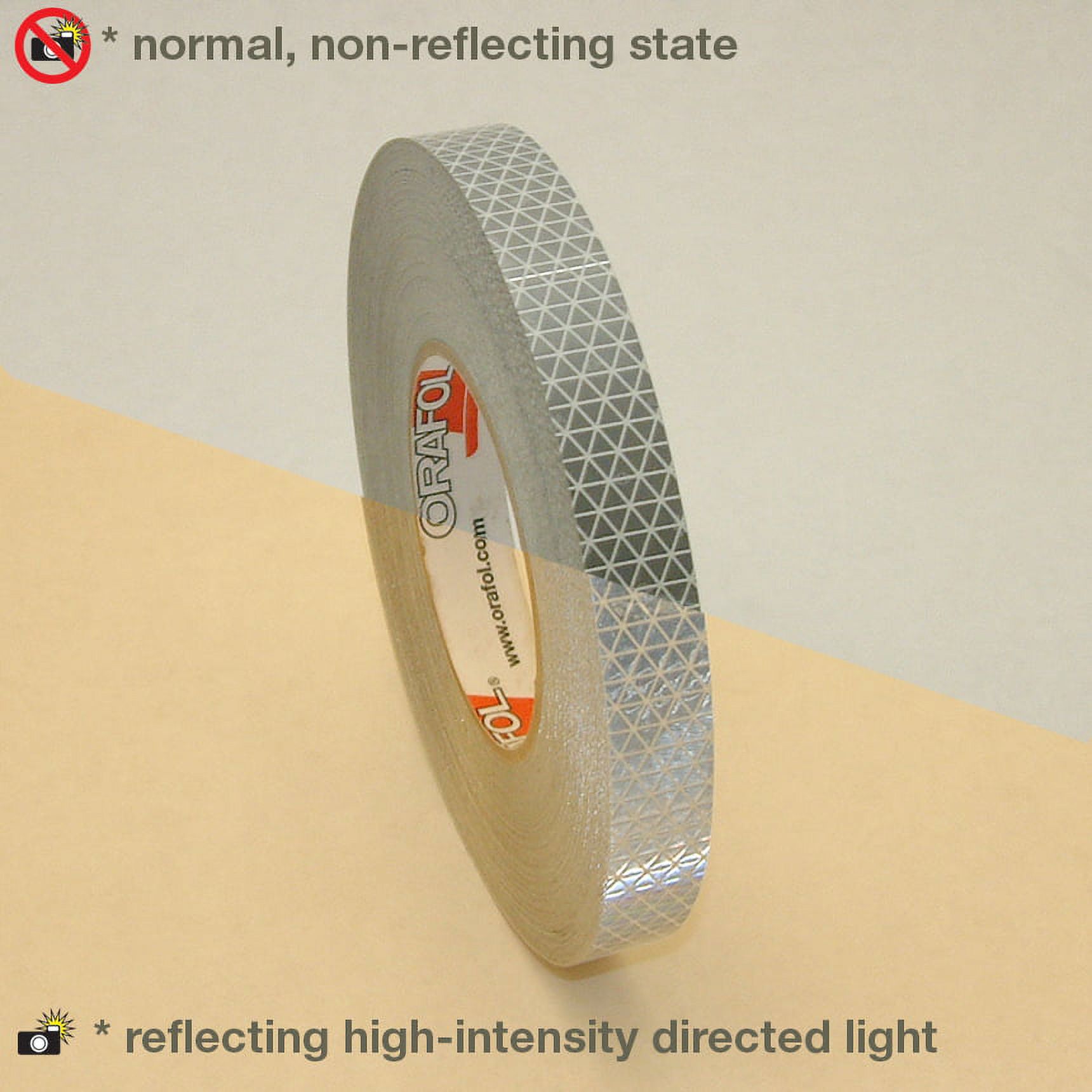 Oralite (Reflexite) V92-DB-COLORS Microprismatic Conspicuity Tape: 3/4 in x 50 yds. (Silver ...