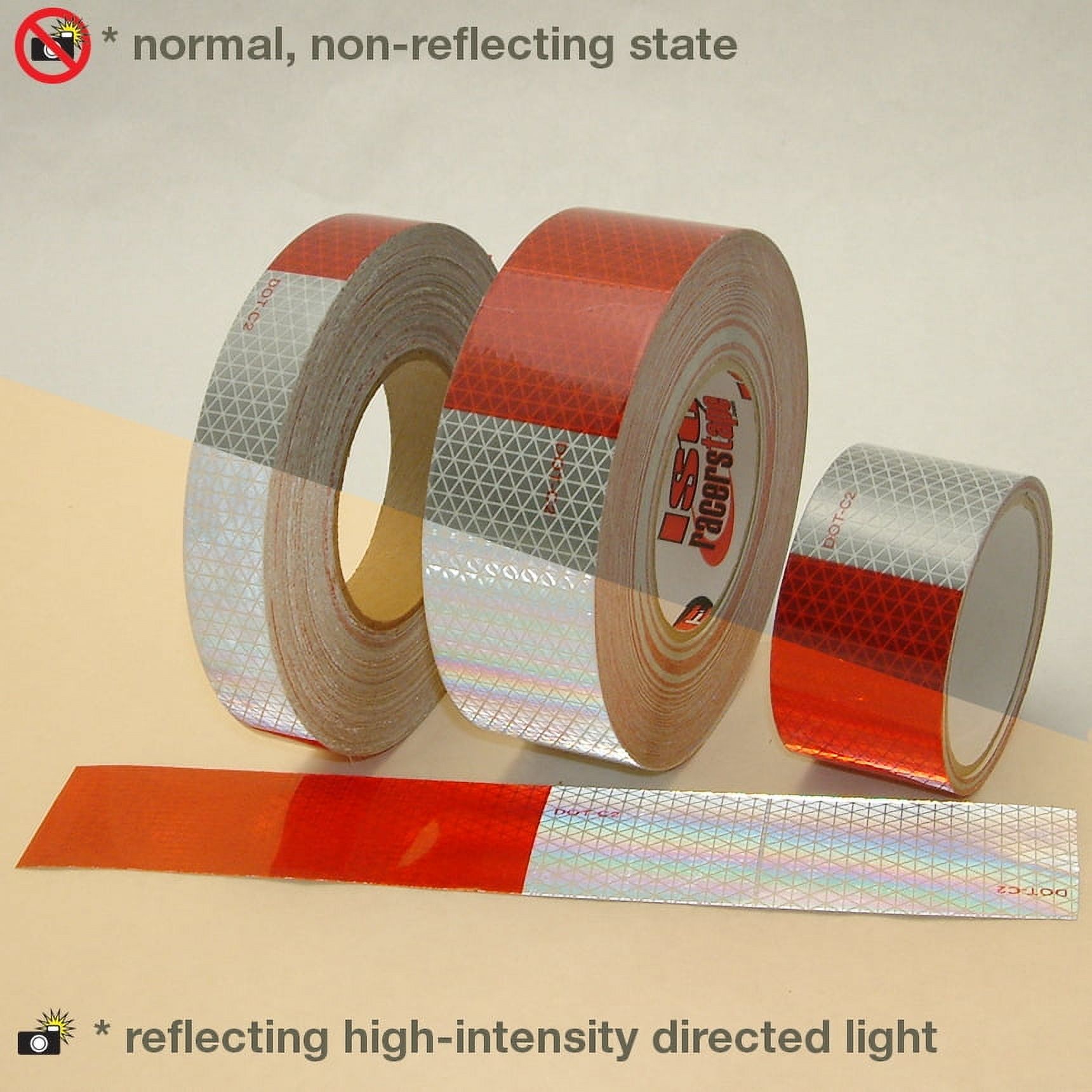 Oralite (Reflexite) V92 Daybright Microprismatic Conspicuity Tape: 1-1/2 in x 50 yds ...