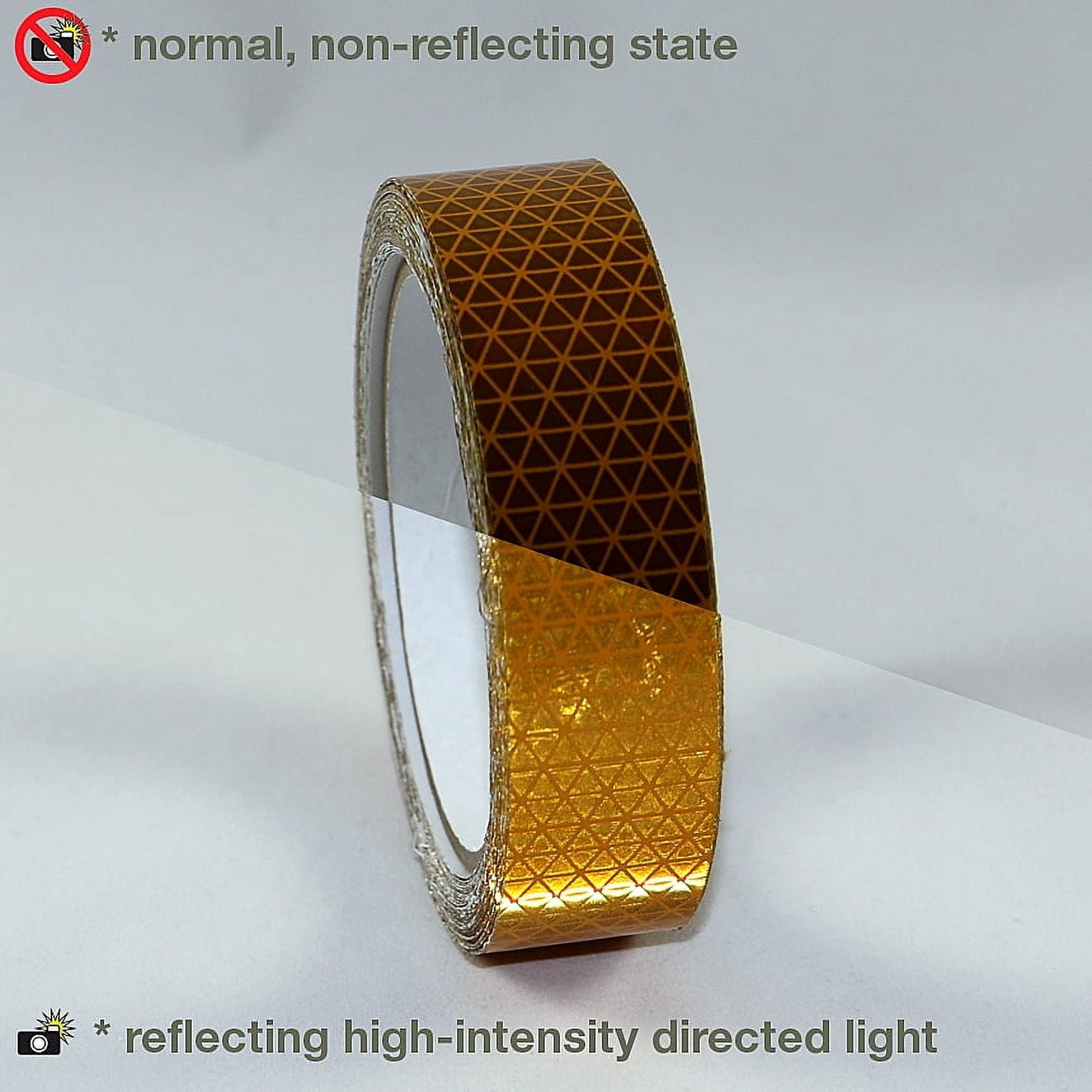 Oralite (Reflexite) V99 School Bus Microprismatic Conspicuity Tape: 1 in x 30 ft. (Yellow ...