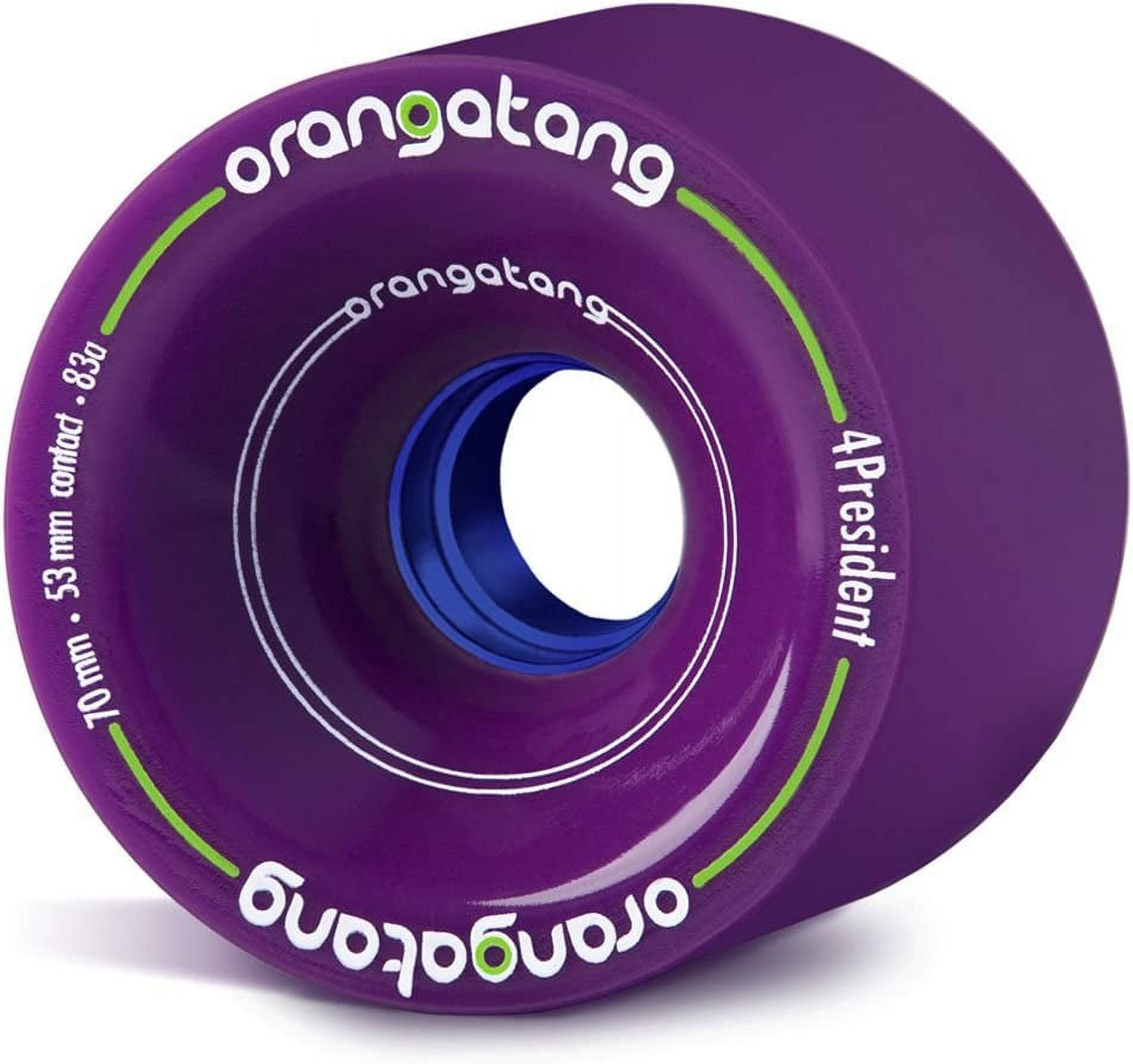 Orangatang 4 President 70 mm Cruising Longboard Skateboard Wheels (Set ...