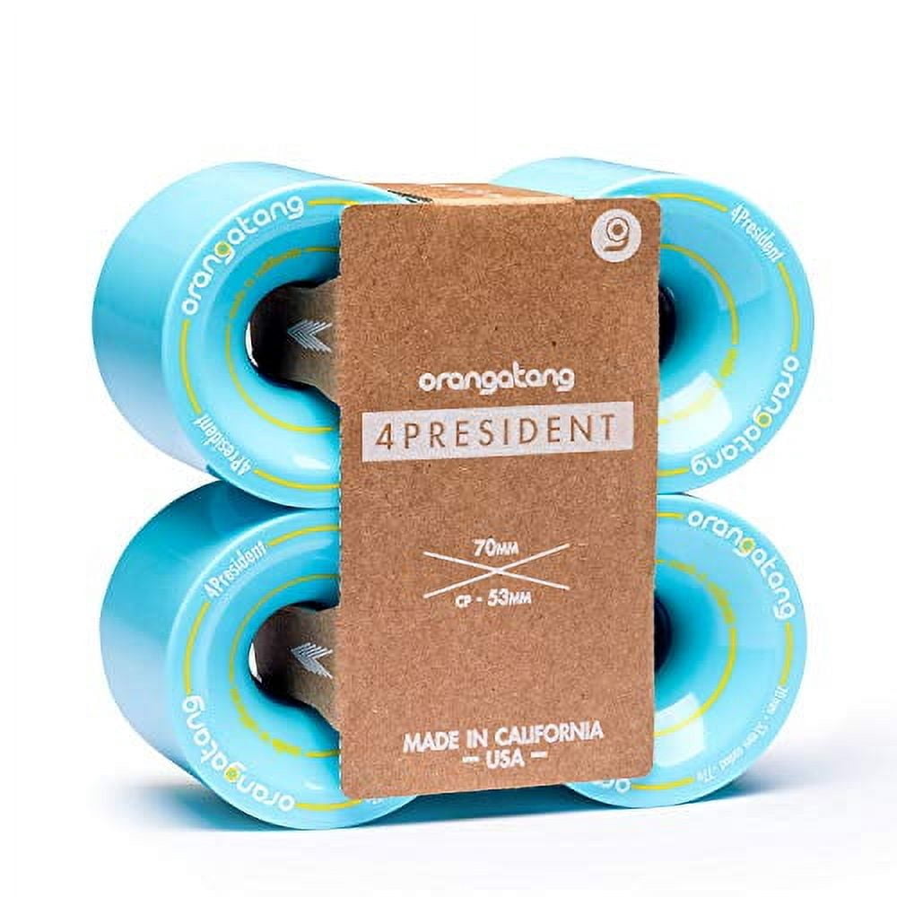 Orangatang 4 President 70 mm Cruising Longboard Skateboard Wheels (Set ...