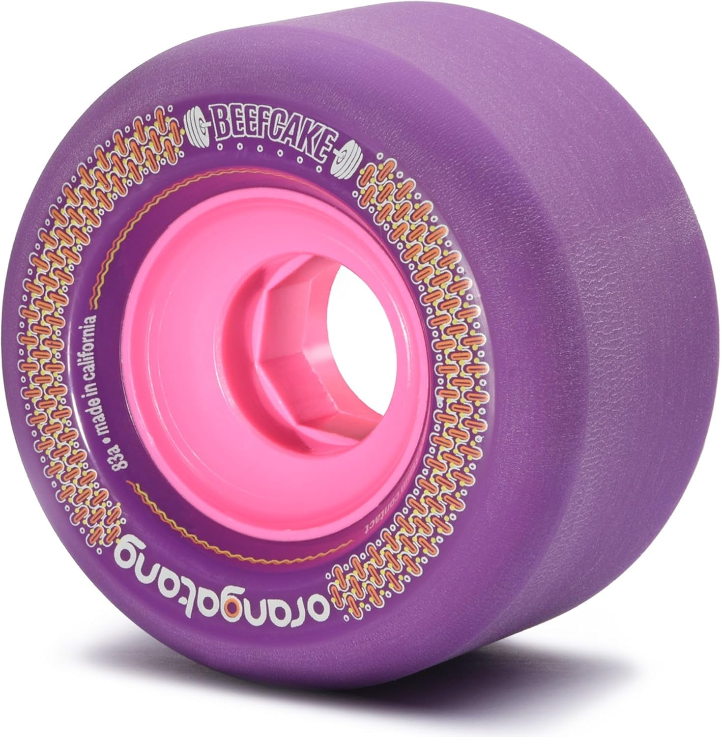 Orangatang Beefcake 73 mm Freeride Longboard Skateboard Wheels (Set of ...