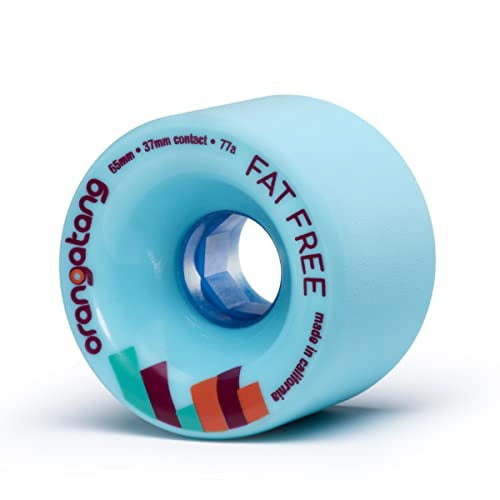 Orangatang Fat Free 65 mm Freeride Longboard Skateboard Wheels (Set of ...