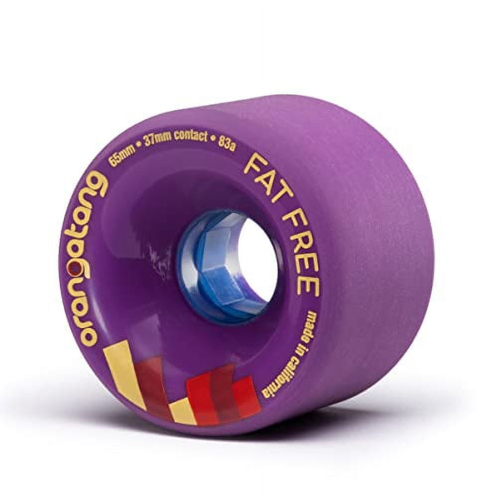Orangatang Fat Free 65 mm Freeride Longboard Skateboard Wheels (Set of ...