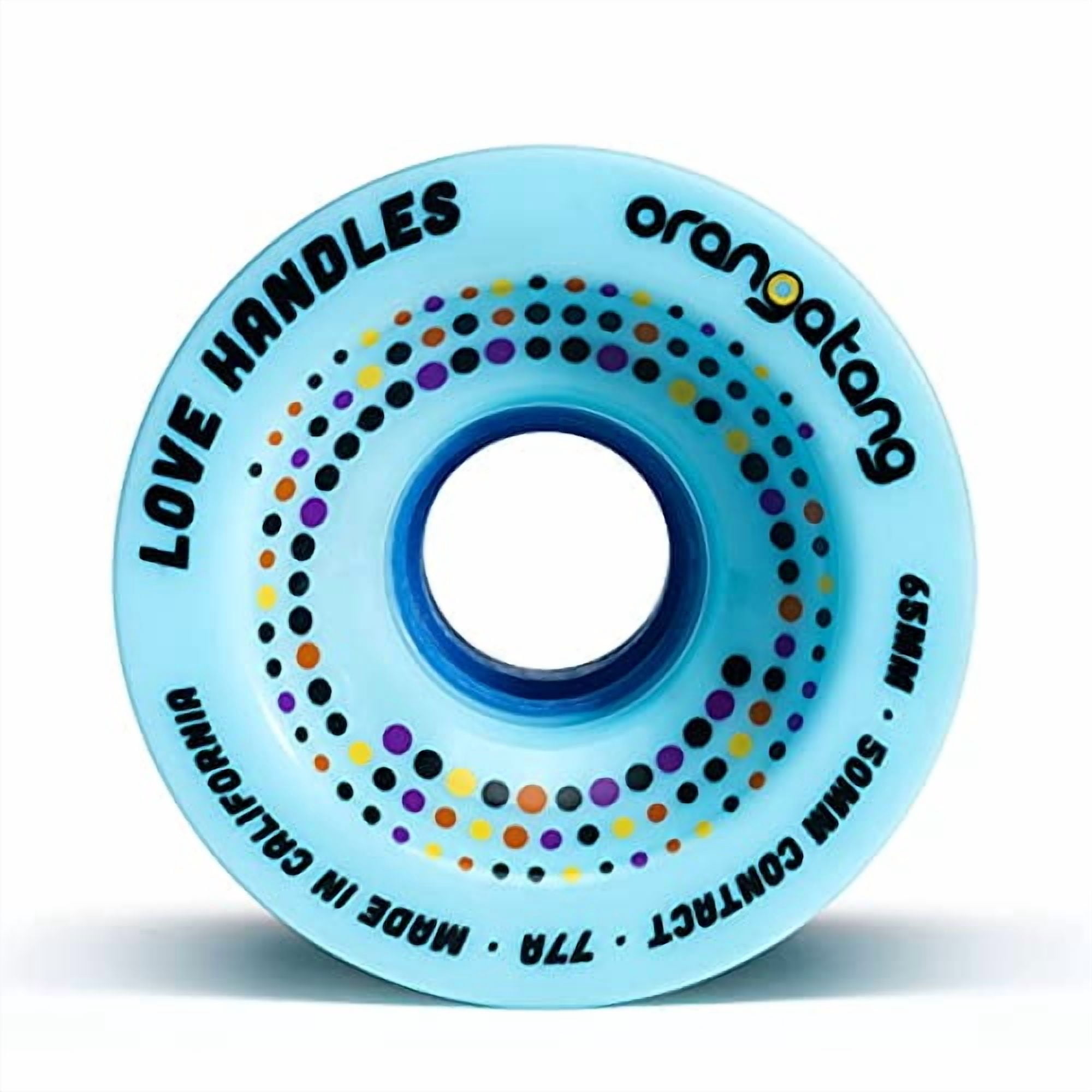 Orangatang Love Handles 65 mm Cruising Longboard Skateboard Wheels (Set ...