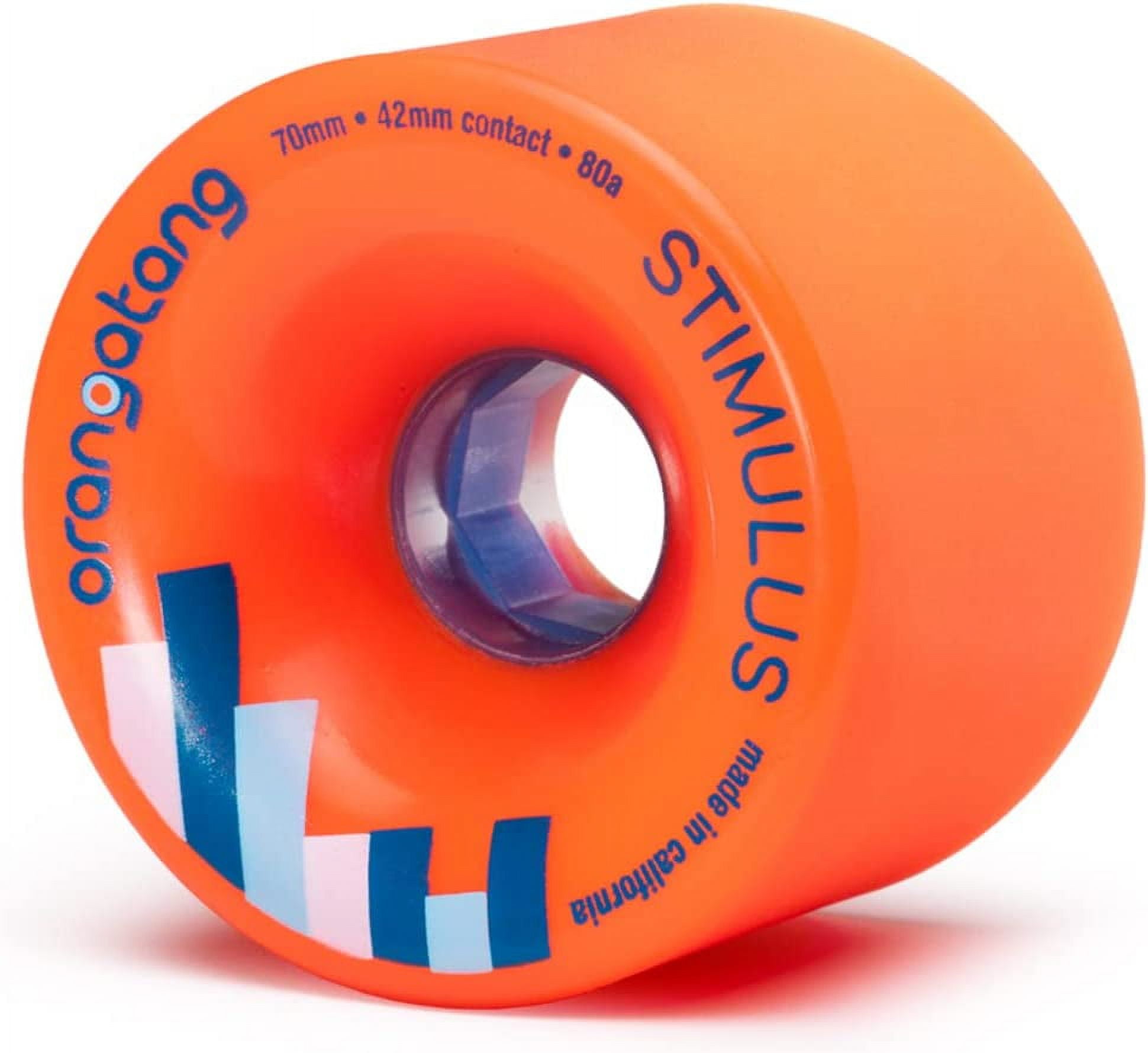 Orangatang Stimulus 70 mm Freeride Longboard Skateboard Wheels (Set of ...