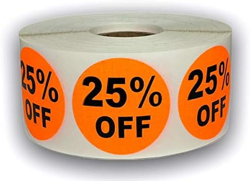 Orange 1 5 Round Twenty Five Percent Off Pricing Discount Stickers orange-1-5-round-twenty-five-percent-off-pricing-discount-stickers