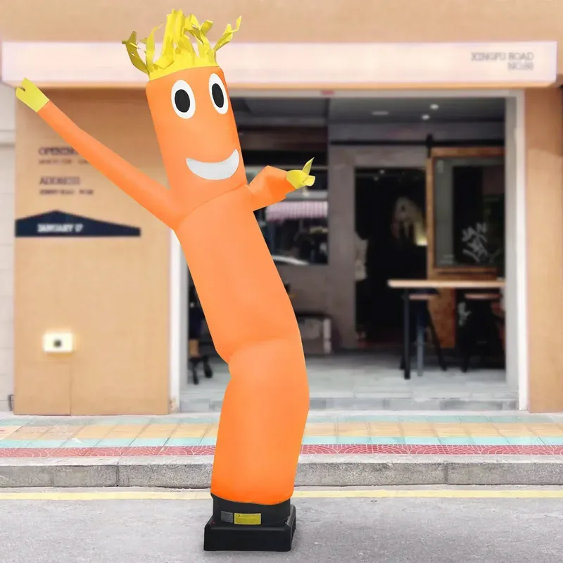 Orange 10FT Air Dancers Inflatable Dancing Doll Sky Man Wind Sky Wavy ...