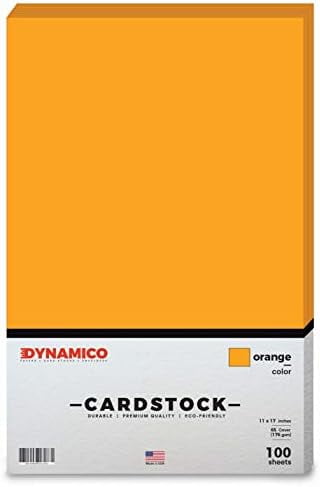 Orange 11 x 17" Cardstock Paper - Tabloid/Ledger - for Cards and ...