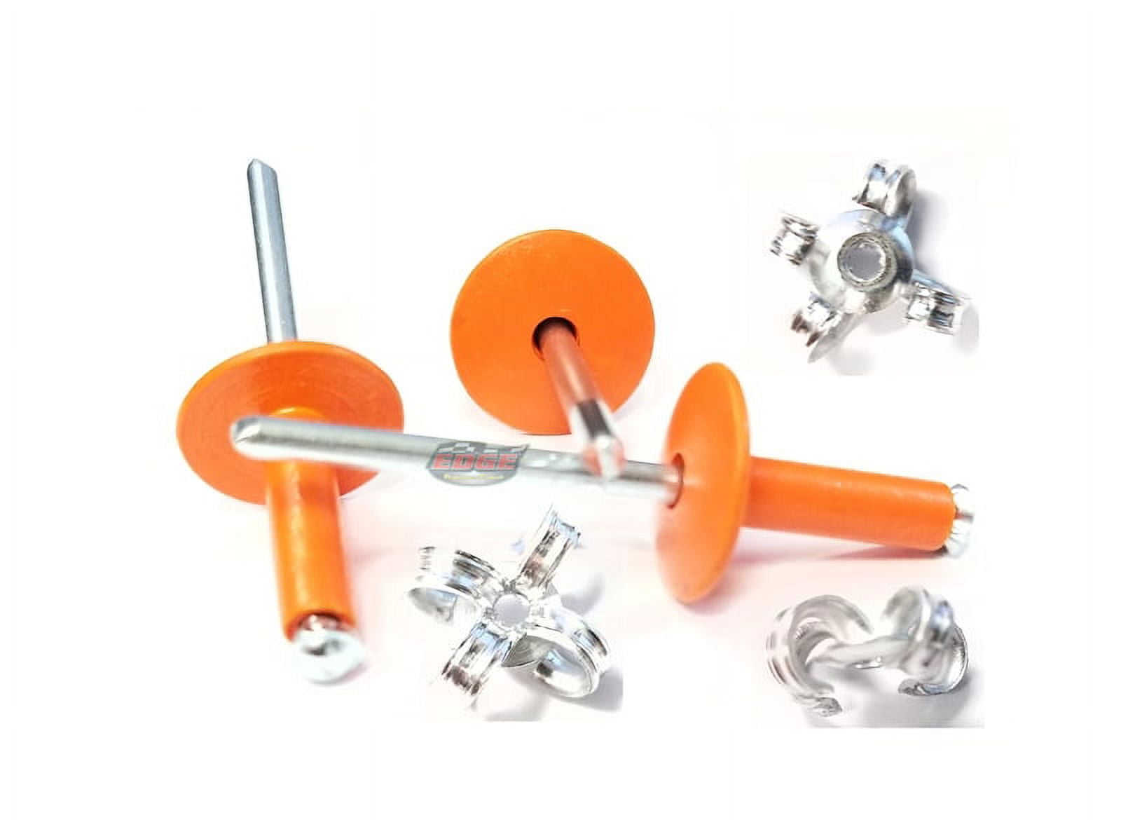 Orange 3/16" Rivet Large Head Exploding Banana Peel Aluminum Pop Rivets ...