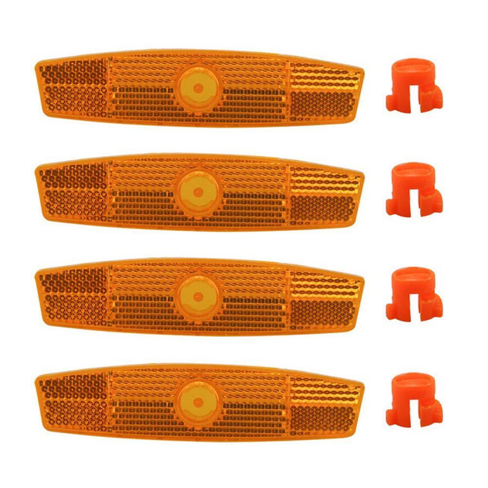 Orange 4 Pack Bicycle Spoke Wheel Reflector Mountain Wheel Reflector ...