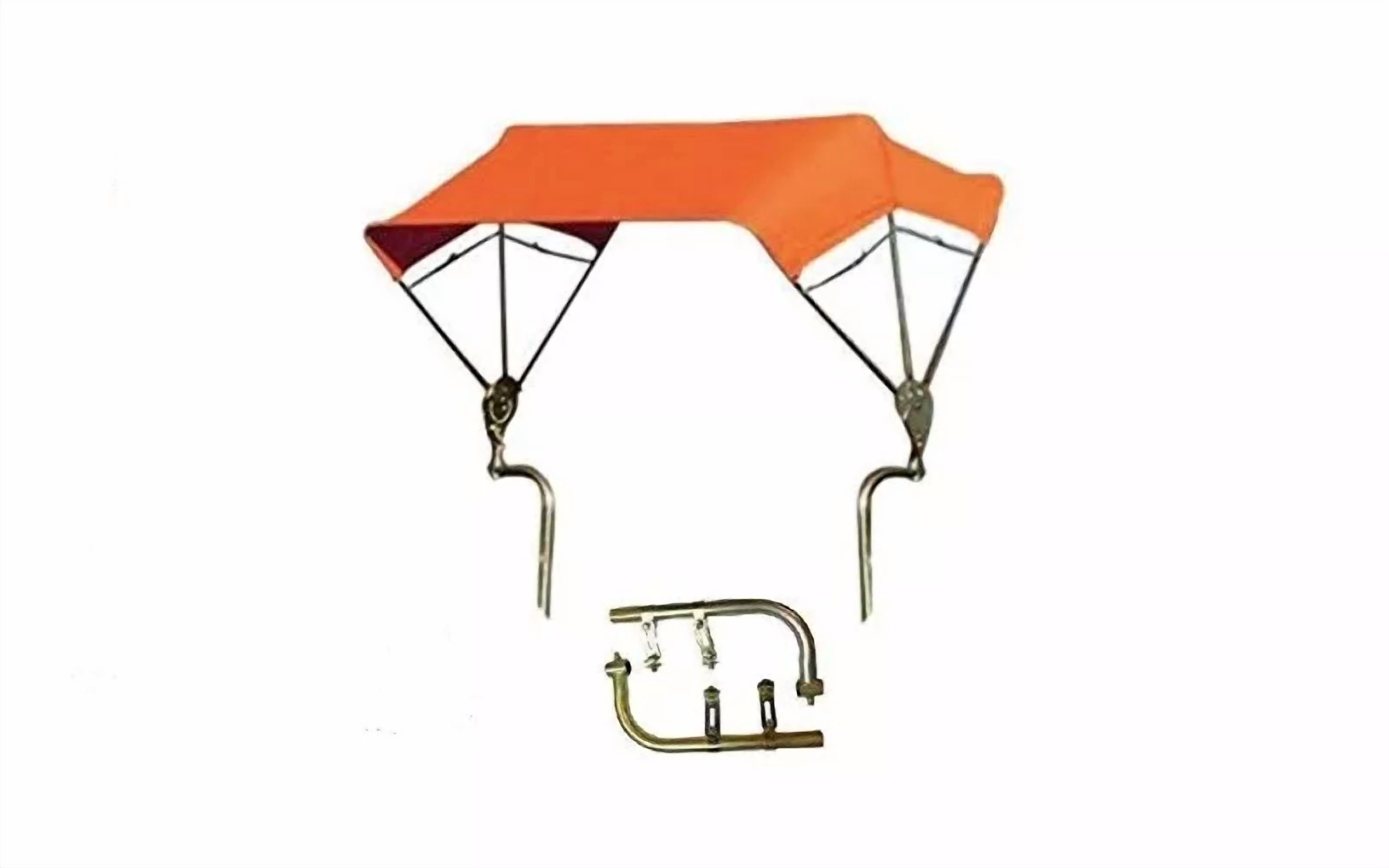Orange 40-Inch Universal Tractor Umbrella with 3-Bow Design and Fender ...