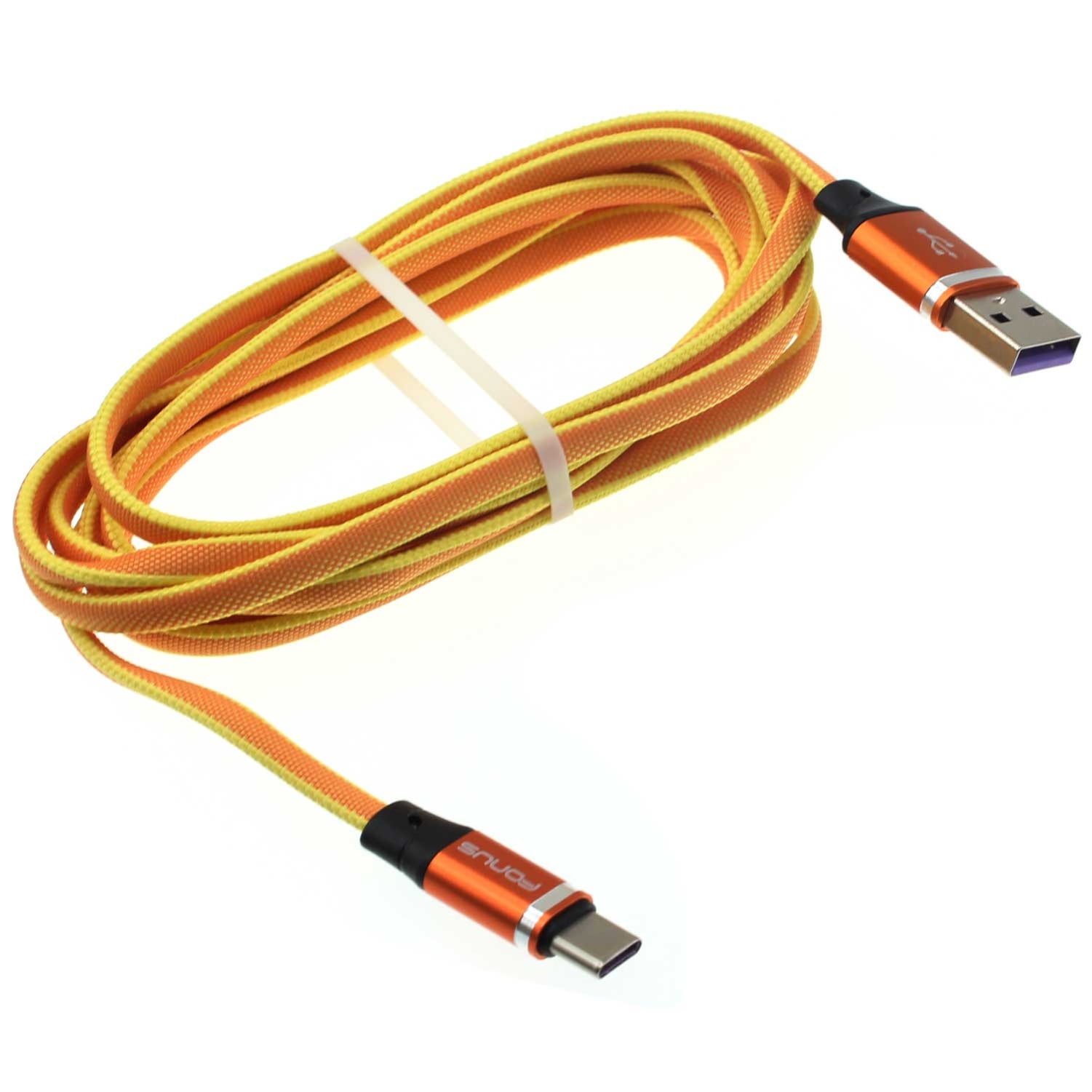 Orange 6ft USB Cable for Samsung Galaxy Tab S9 FE/Plus/11" - Type-C ...