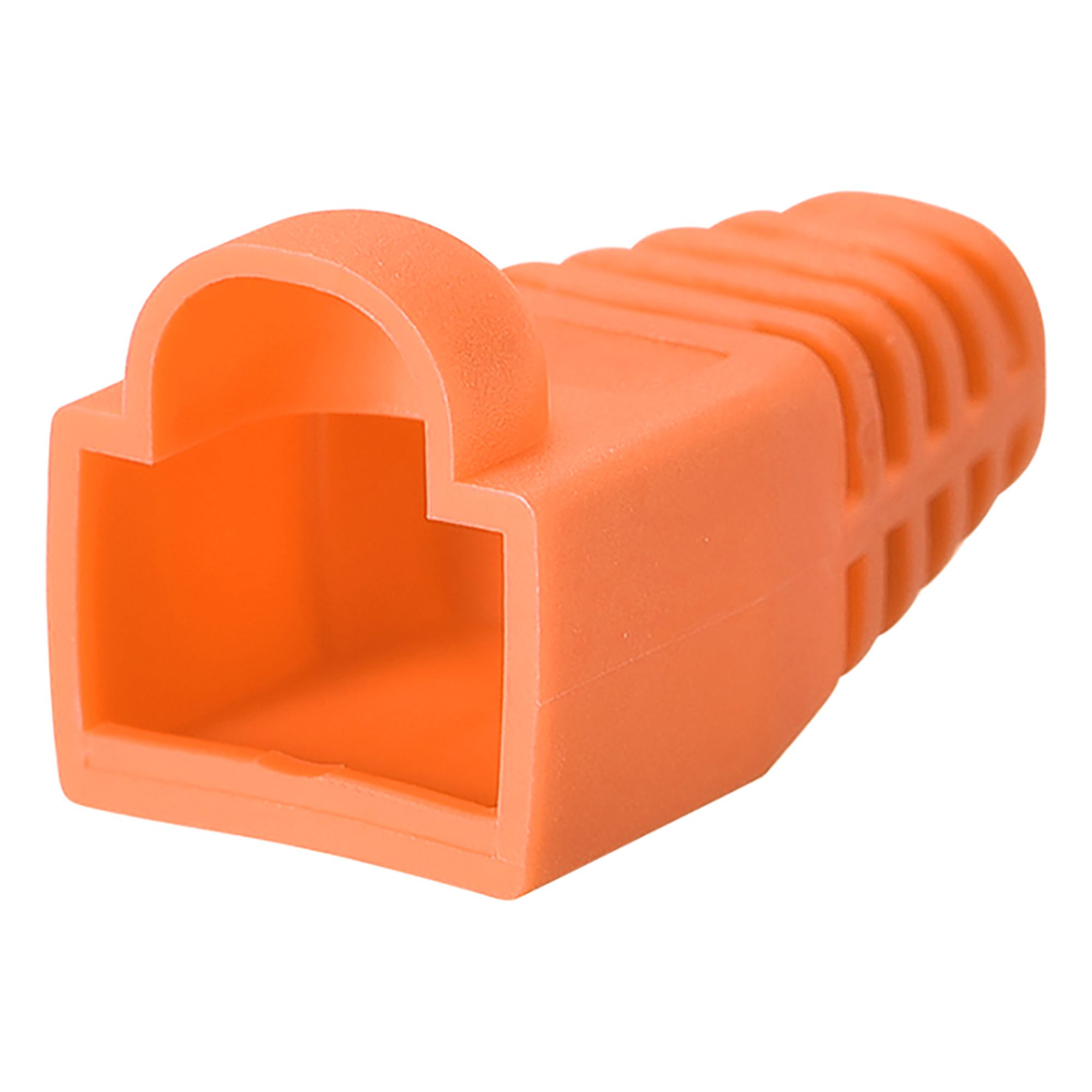 Orange 6mm Hole Dia RJ45 Boots Cover Anti Dust Plastic Protector for ...