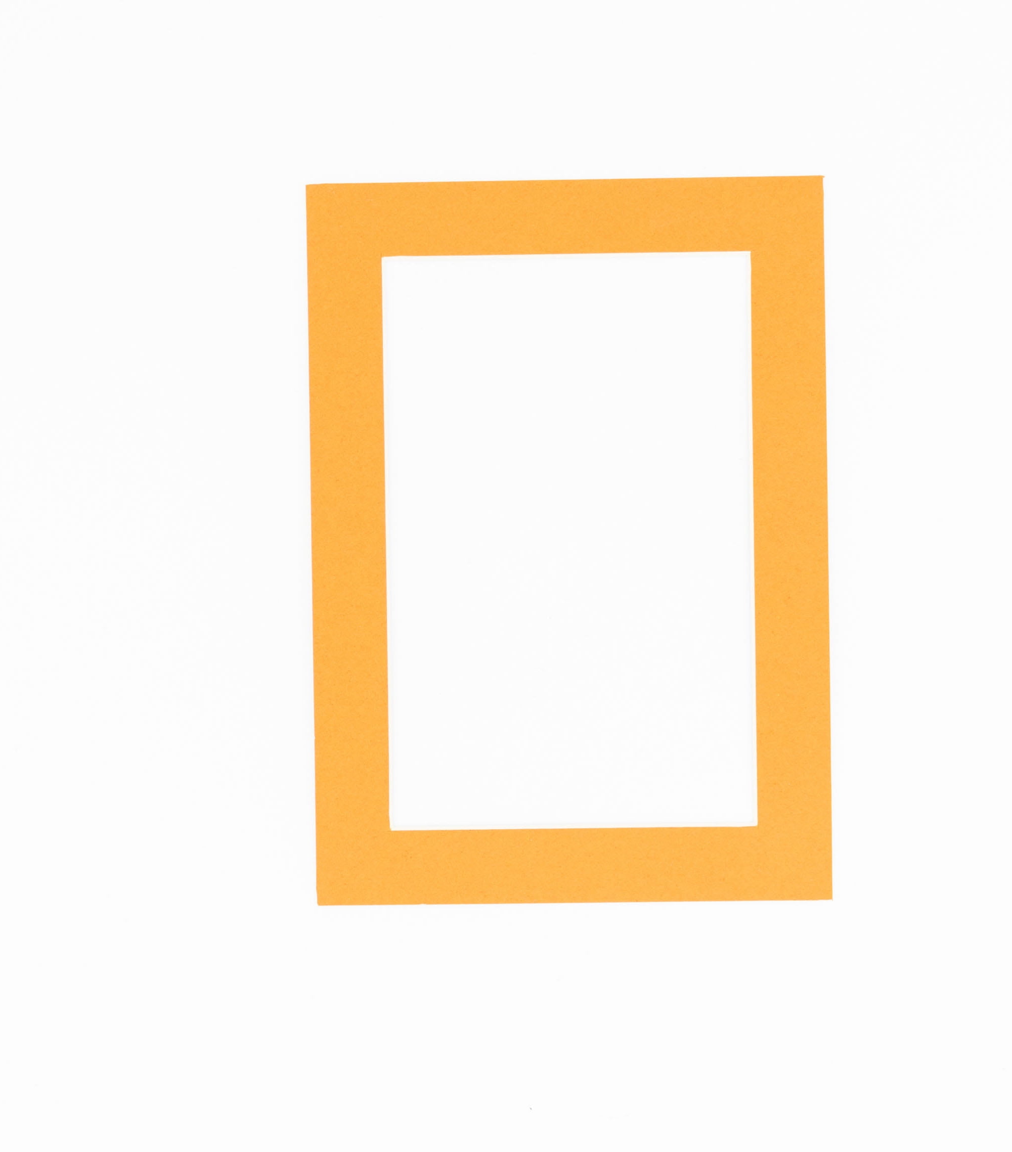 Orange Acid Free 8x10 Picture Frame Mats with White Core Bevel Cut for ...