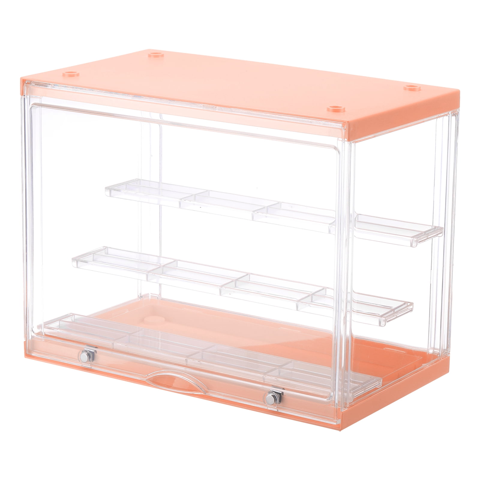 Orange Acrylic Display Case, 12x7x9inch Dustproof Storage for ...