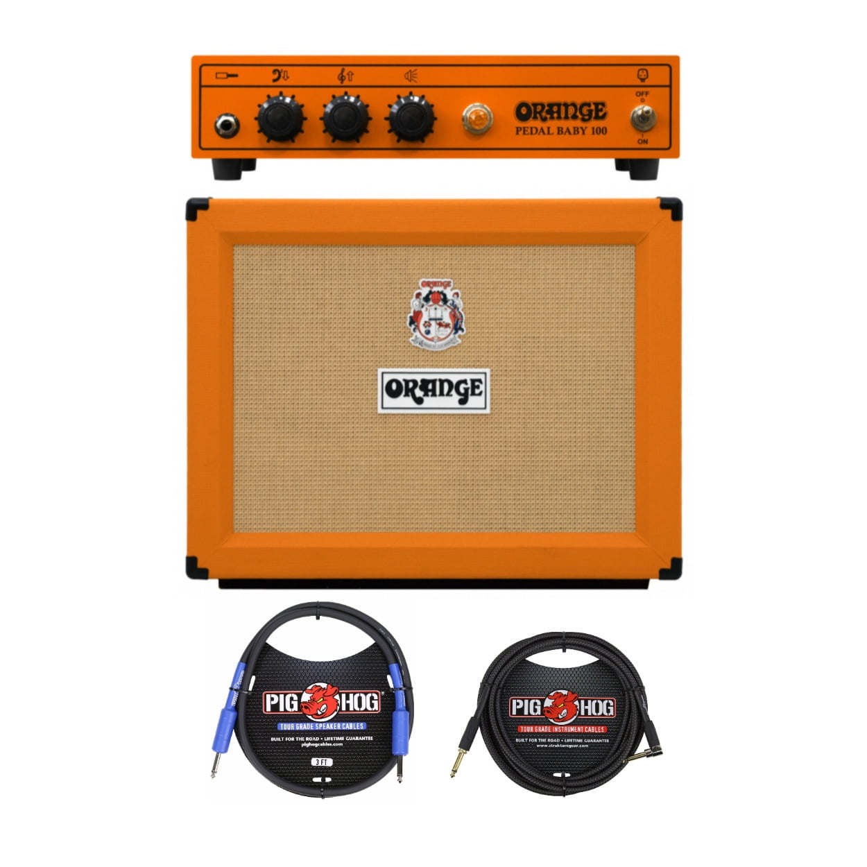 Orange Amps Pedal Baby 100 Guitar Amplifier with Open Back Cabinet and ...