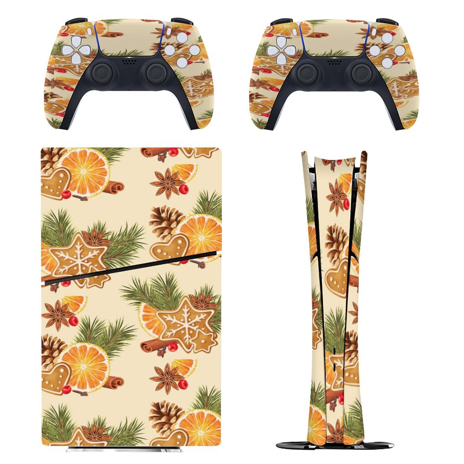 Orange And Spices Christmas PS5/PS5 Pro/PS5 Slim Digital Disc Skin ...