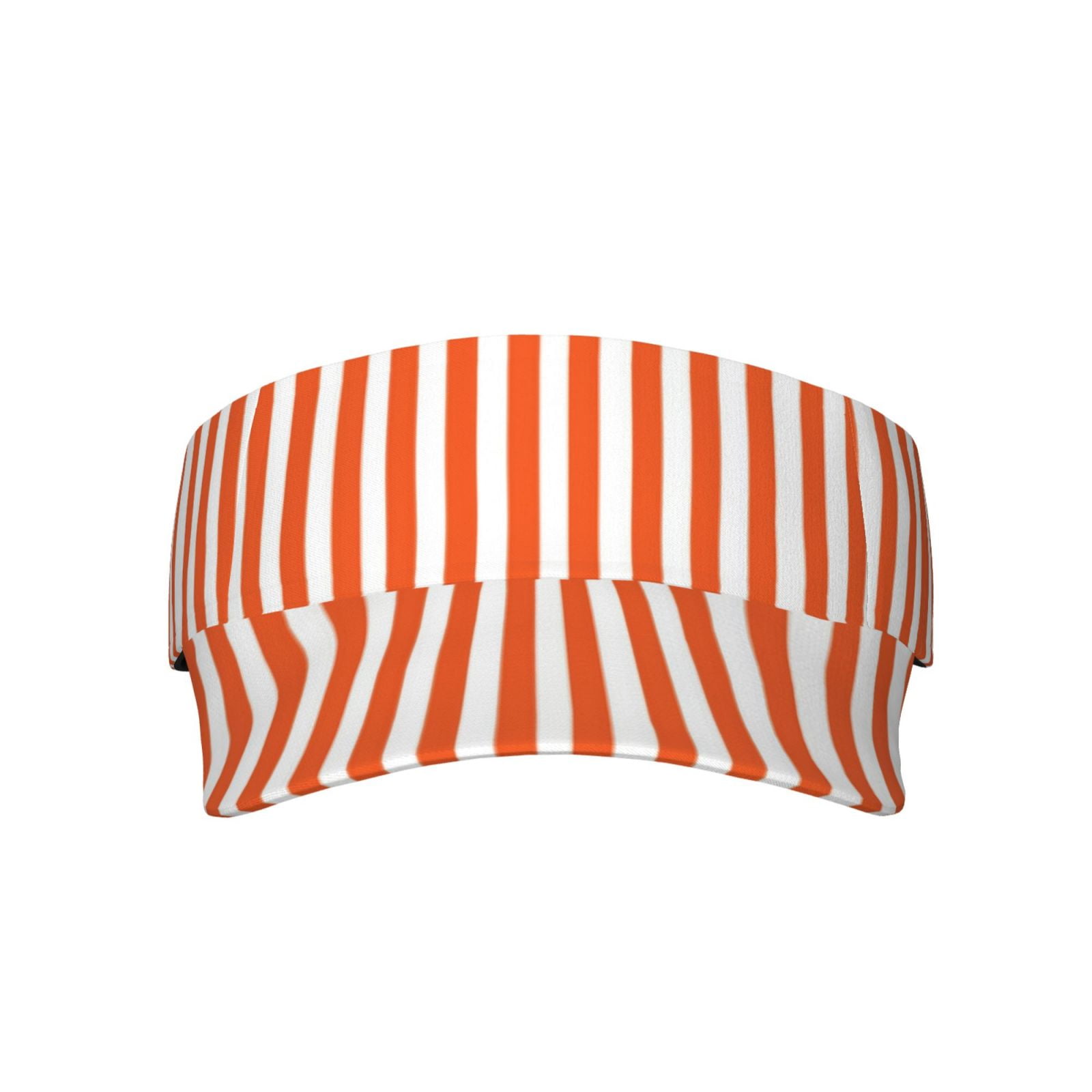 Orange And White Striped Visor Hats Adjustable Beach Sun Visors Sports ...