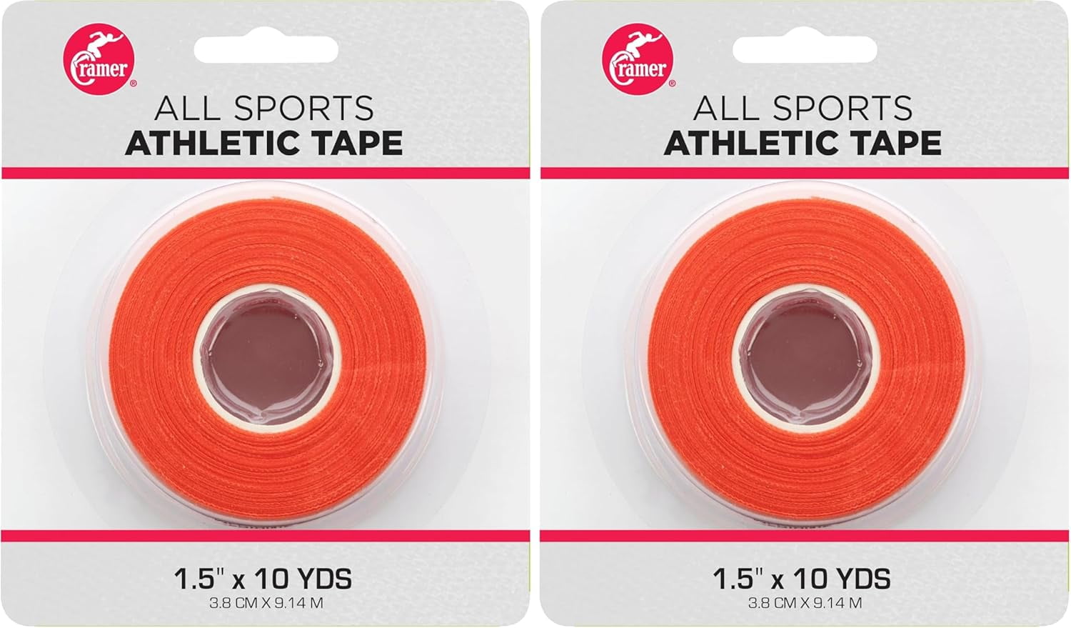 Orange Athletic Tape 1.5" x 10 Yards for Ankle Wrist Support, Easy Tear ...