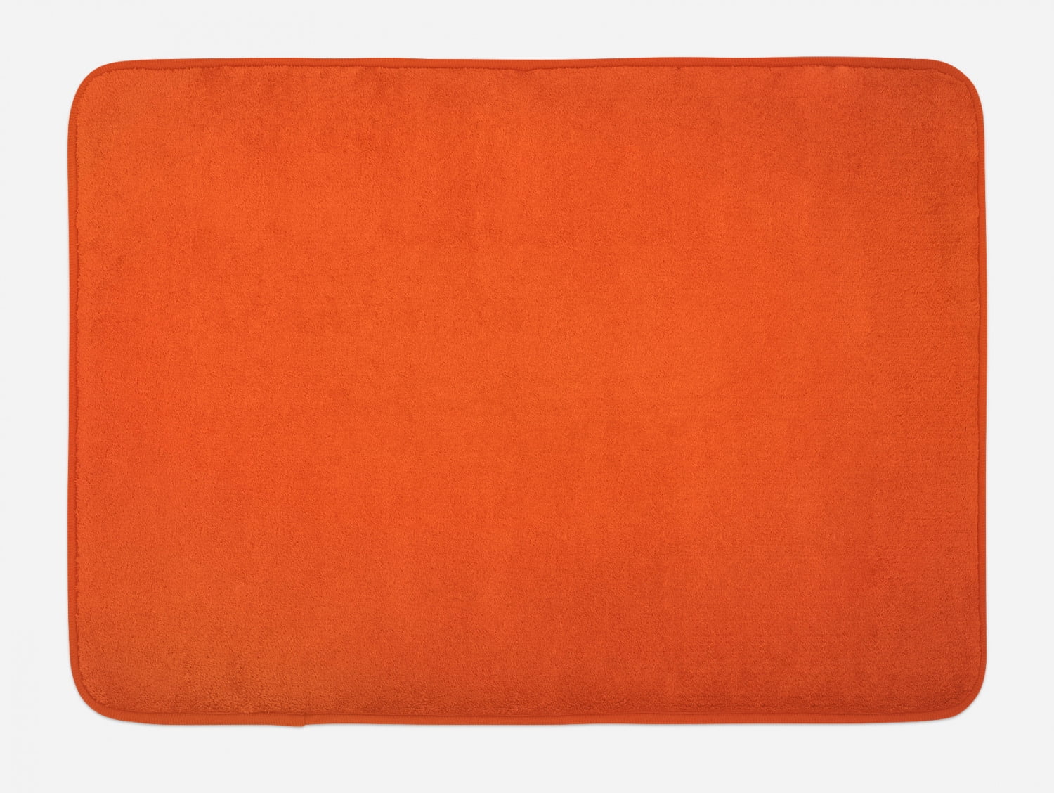 Orange Bath Mat, Plain Background Illustration with Warm Hot Colors ...
