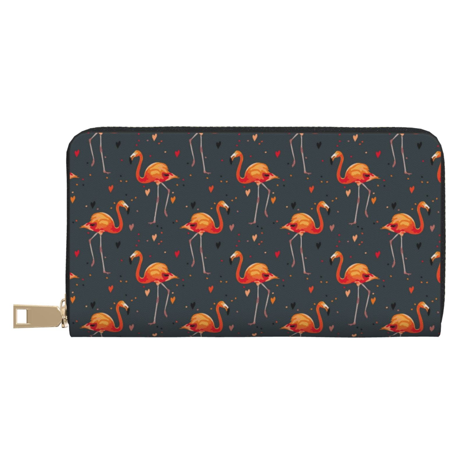 Orange Bird Wallet Women, Leather Bifold Multi Card Wallet, Women's ...