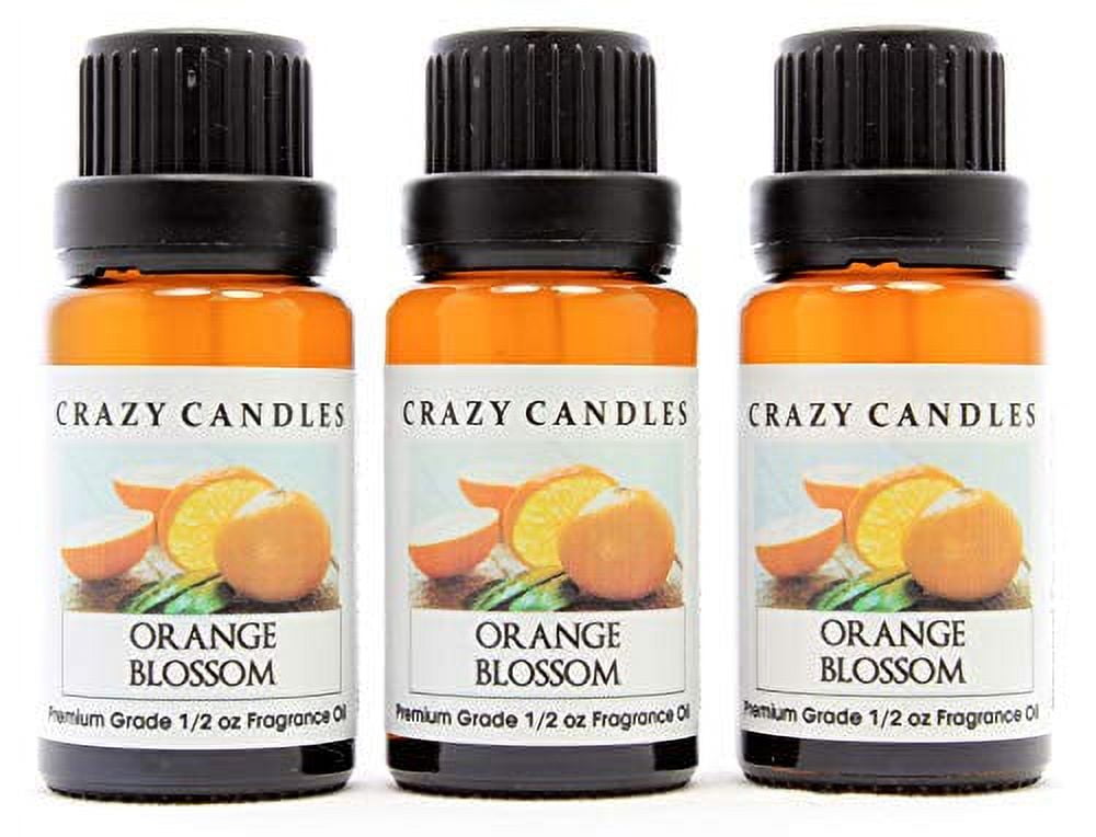 orange blossom 3 bottles 1/2 fl oz each (15ml) premium grade scented ...