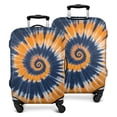 Orange Blue Tie Dye Mandala Pattern Luggage Cover Fashion Suitcase ...