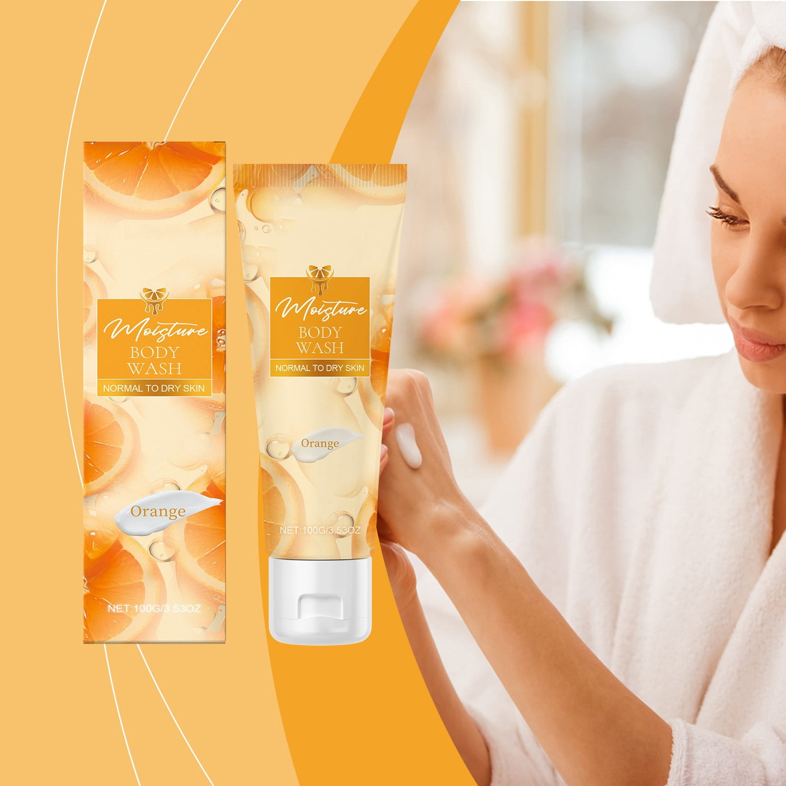 Orange Body Care Set Hydration Shower Gel + Fine ， Rich & Lathering ...
