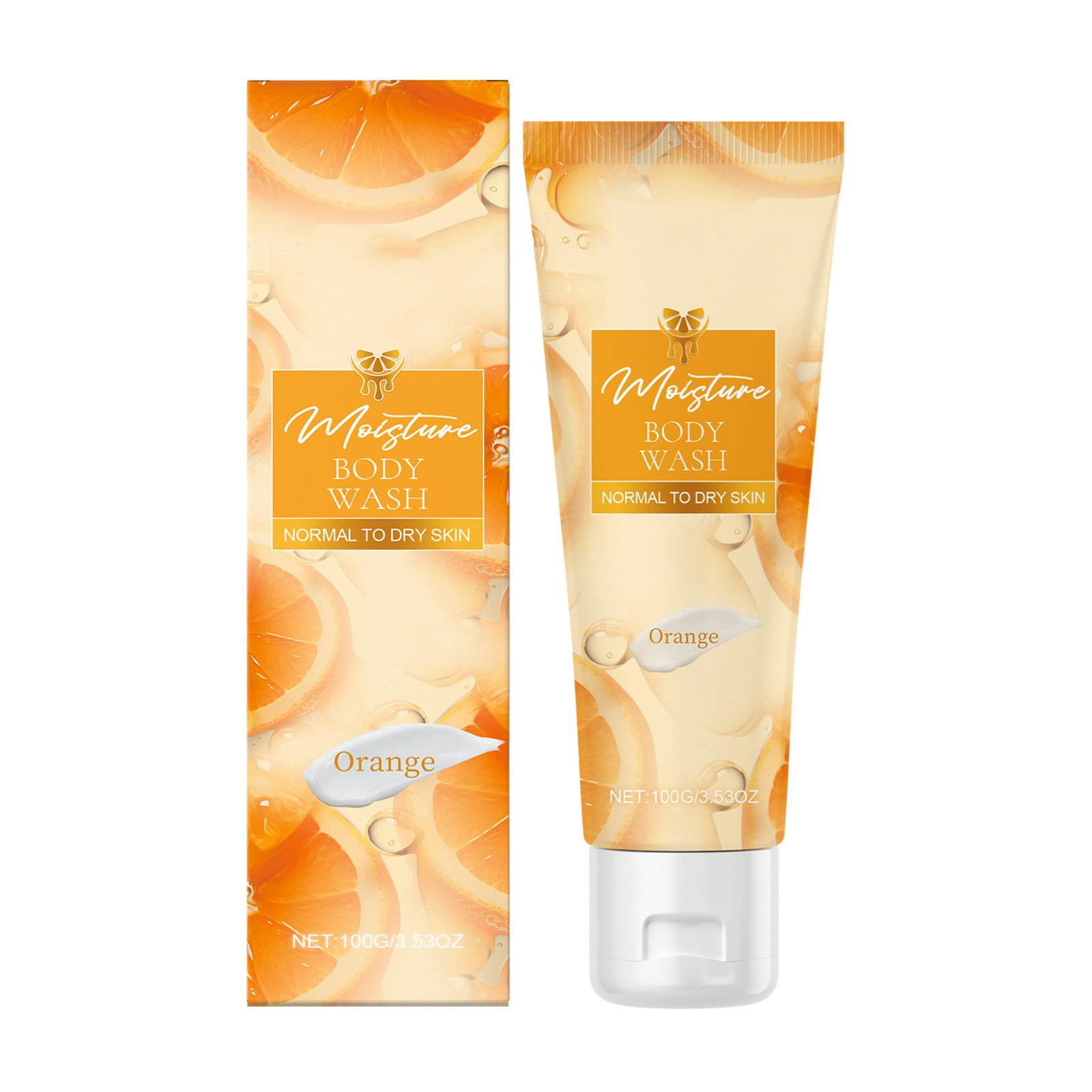 Orange Body Wash for Women, Intensely Hydrating, Pro-Hyaluronic Acid Serum Complex, Renews ...