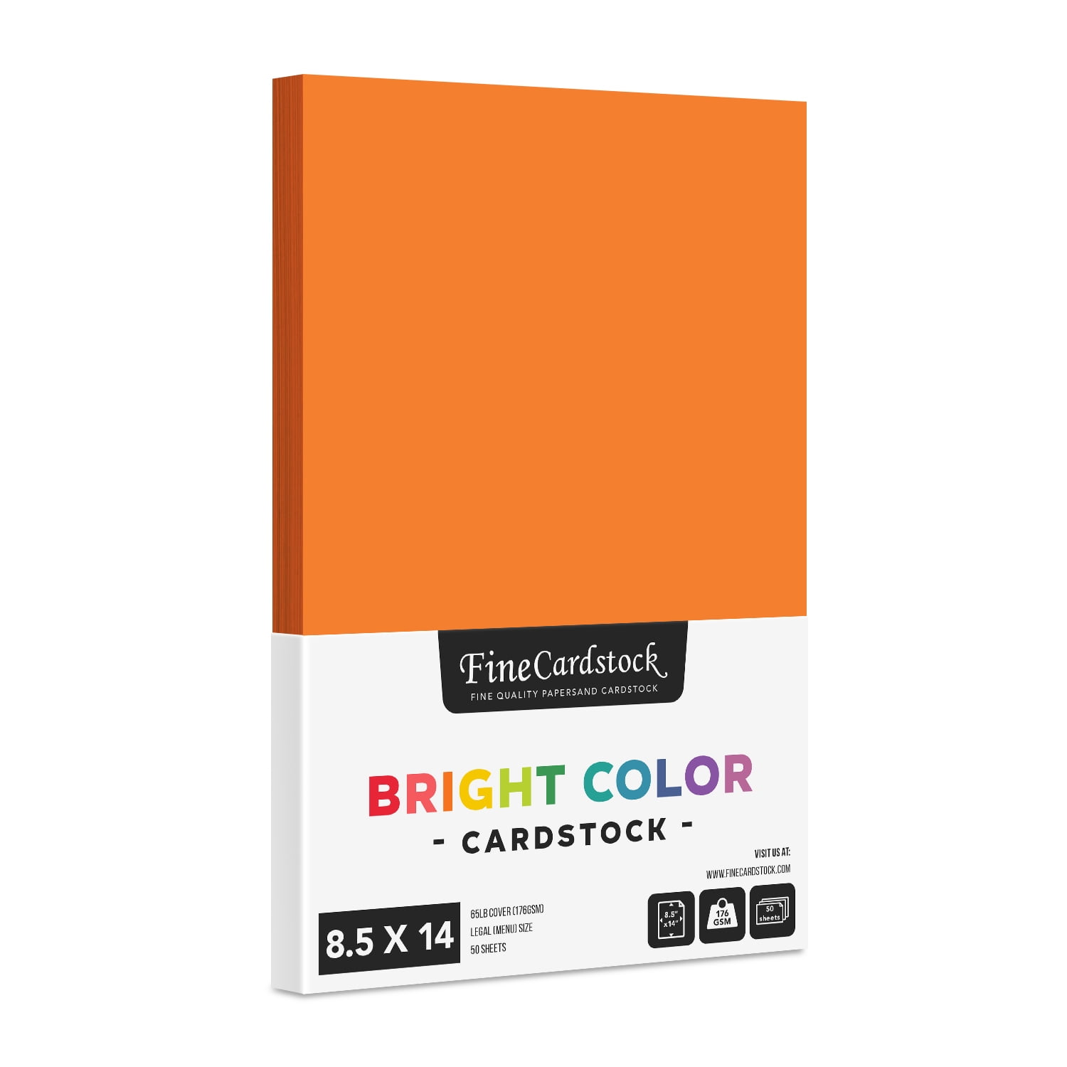 Orange Bright Color Cardstock Paper – Great for Arts and Crafts ...